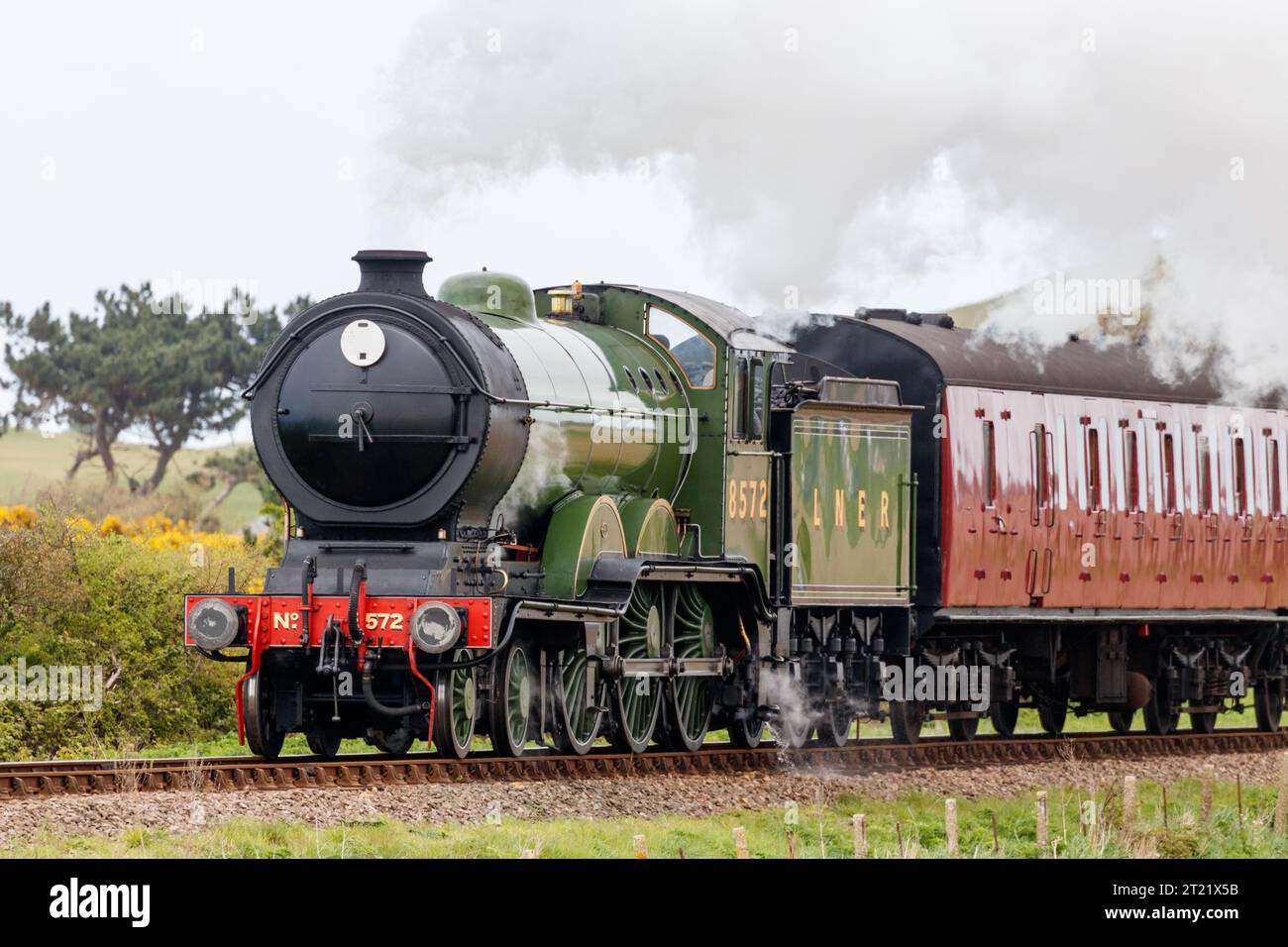 Steam train on the North Norfolk Railway Stock Photo - Alamy