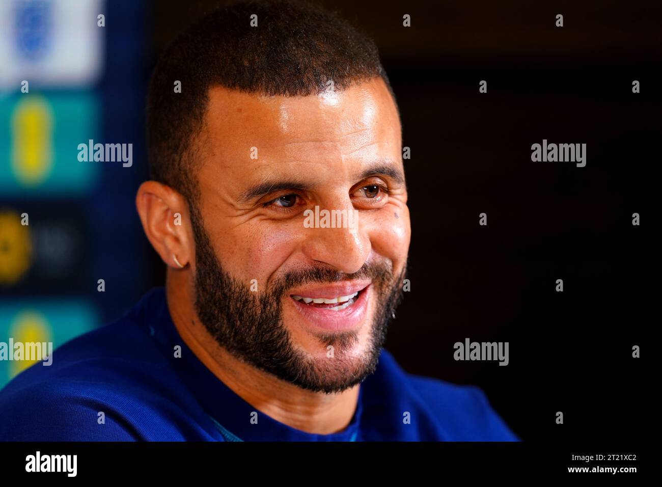 England's Kyle Walker during a press conference at Hotspur Way Training ...