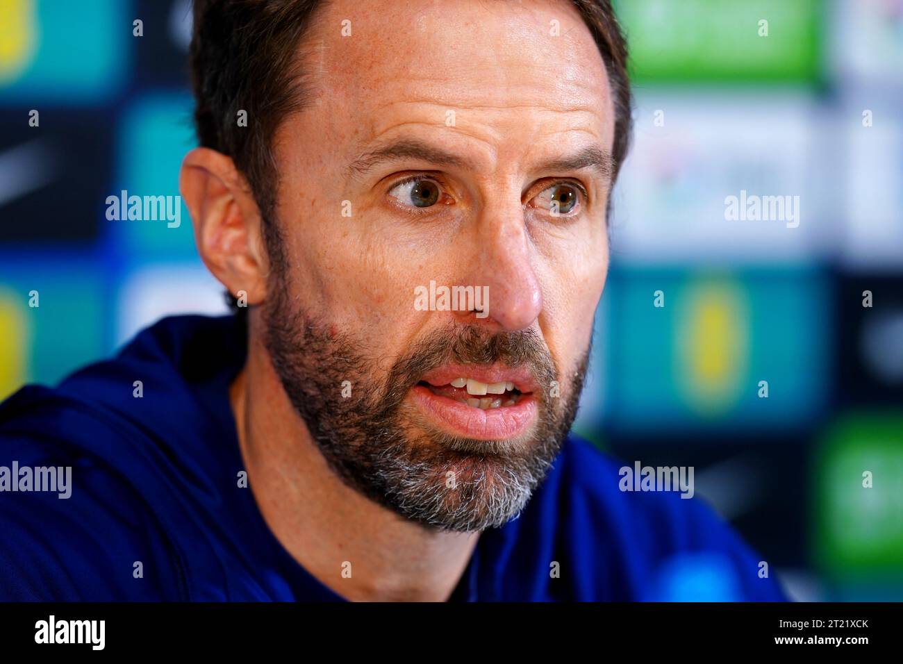 England manager Gareth Southgate during a press conference at Hotspur ...