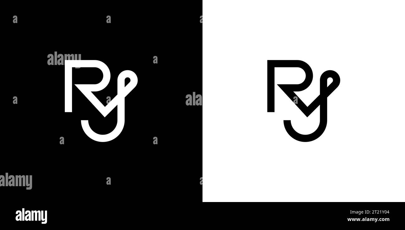 RJ logo, RJ Monogram, Initial RJ Logo, Letter RJ logo, Icon, Vector ...