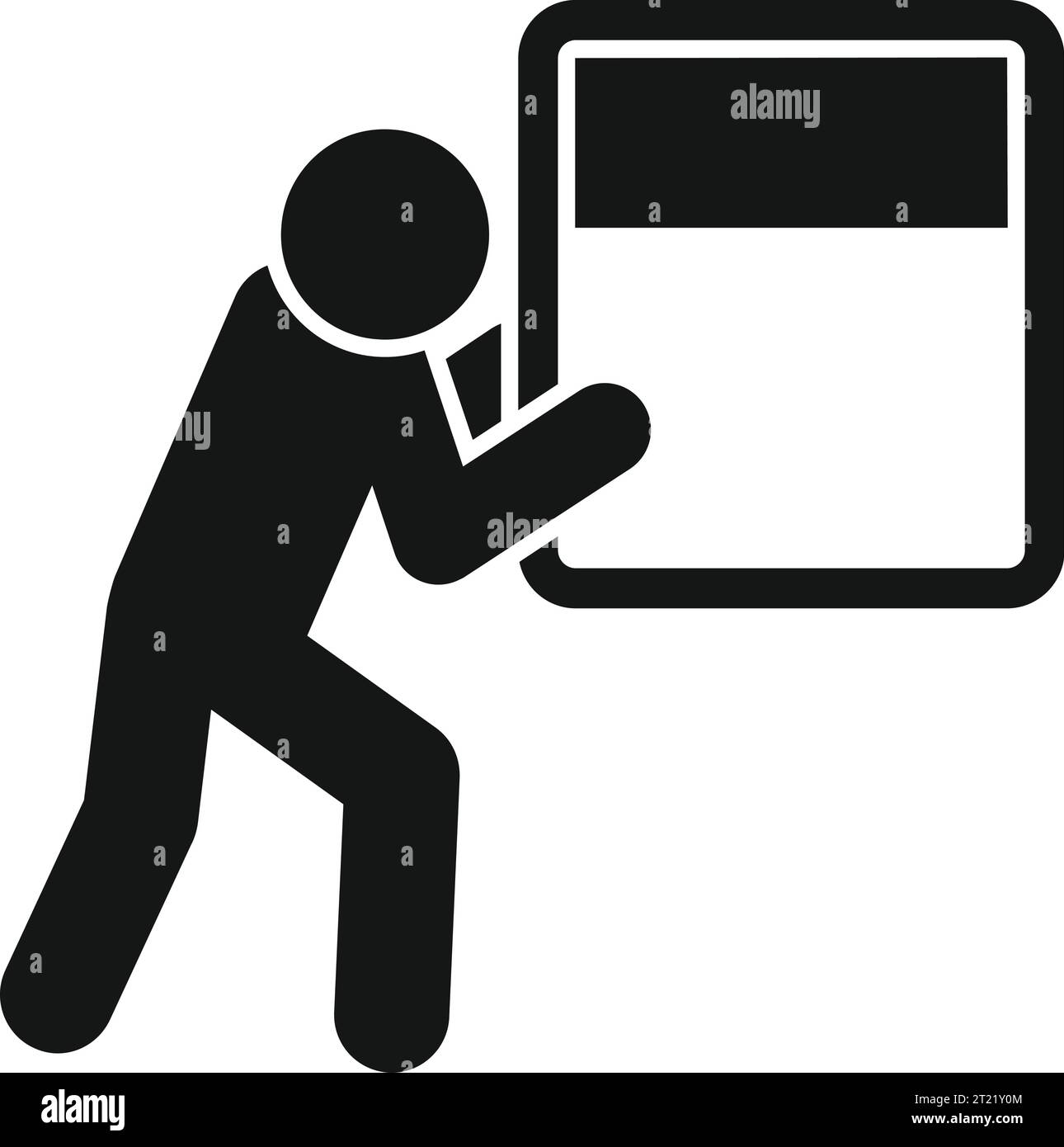 Person evacuation icon simple vector. Exit people. Break escape Stock ...