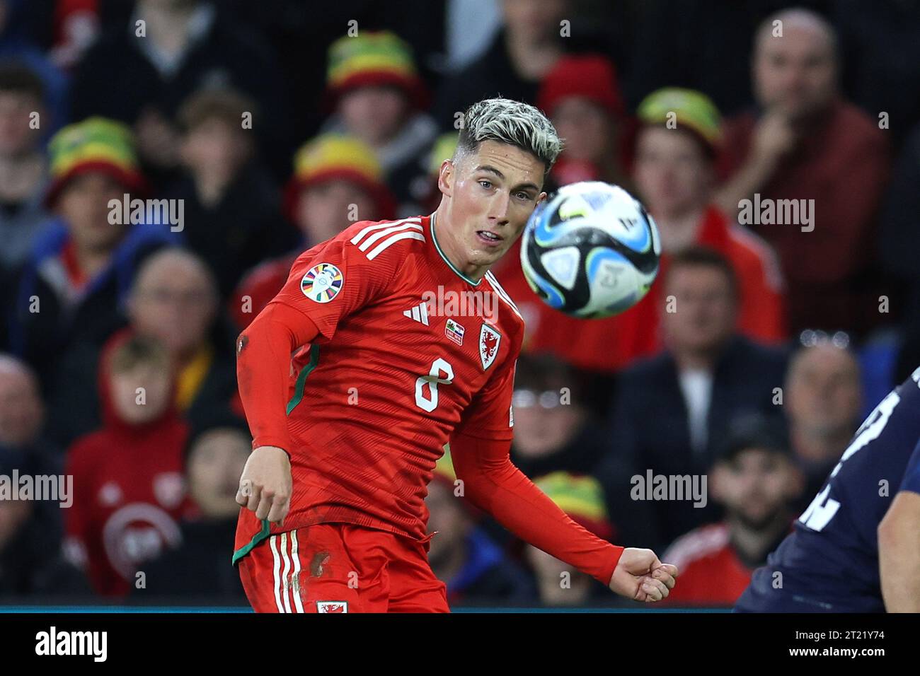 Cardiff, UK. 15th Oct, 2023. Harry Wilson of Wales in action. Wales v ...