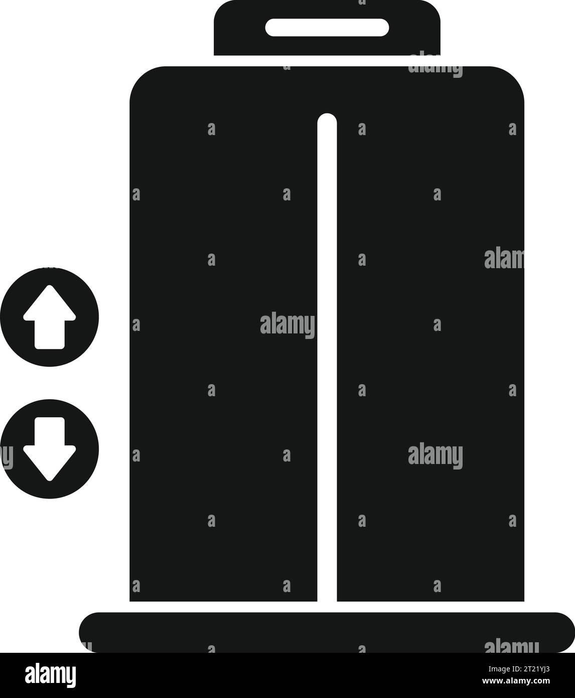 Elevator exit icon simple vector. People escape. Exit people Stock ...