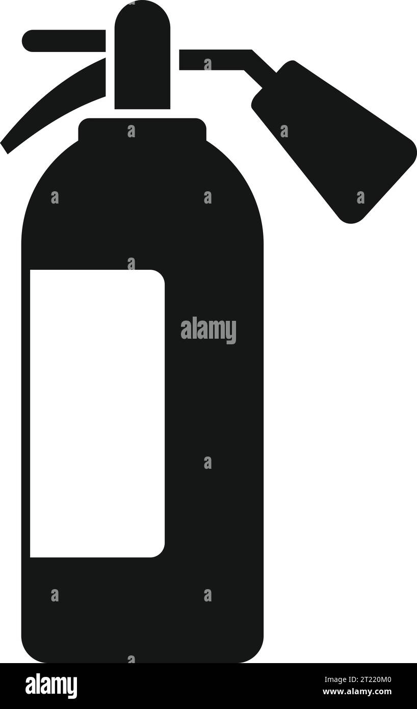 Fire extinguisher icon simple vector. Alarm gate. Plan work Stock ...