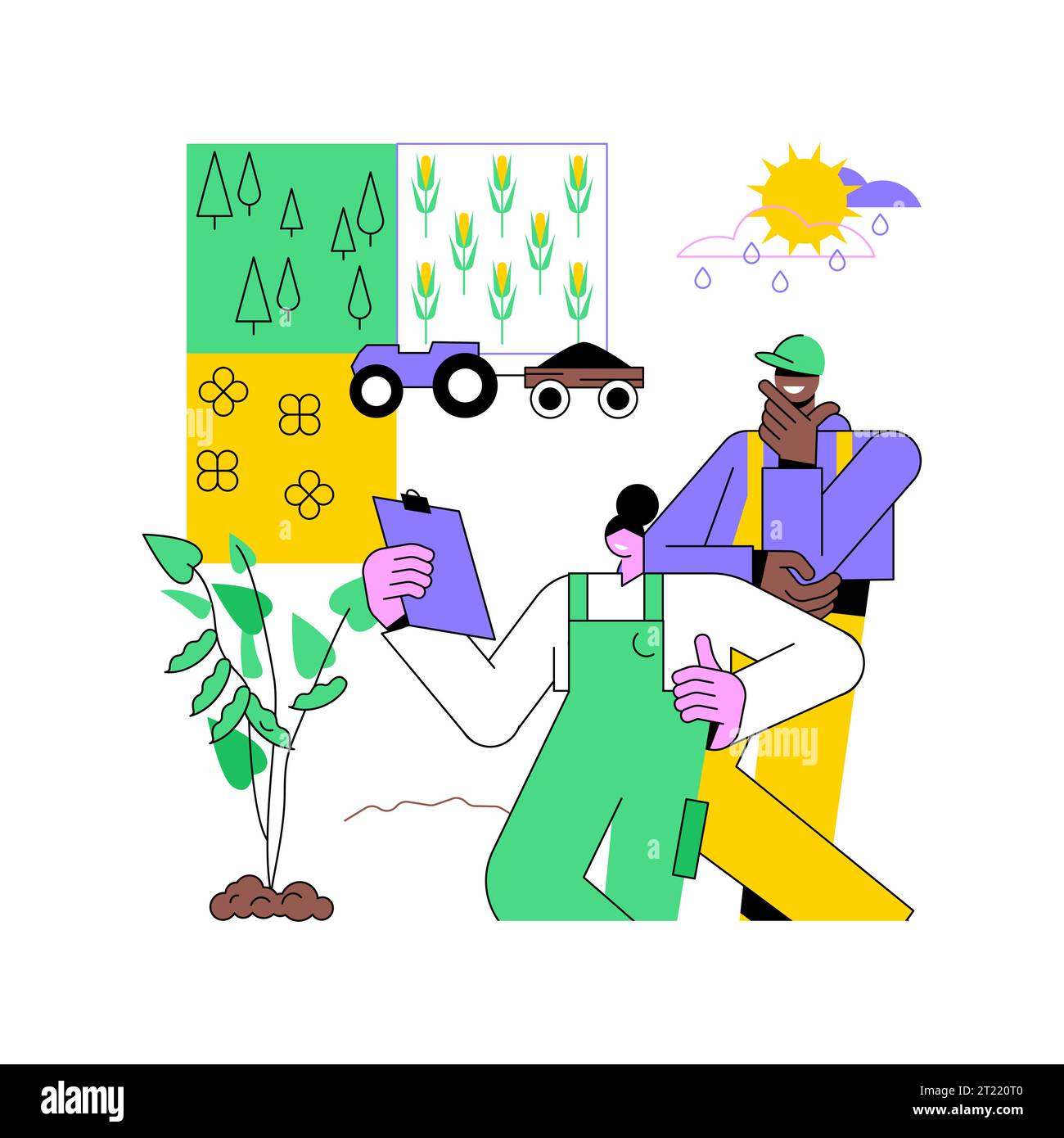 Horticulture isolated cartoon vector illustrations. Group of beginning ...