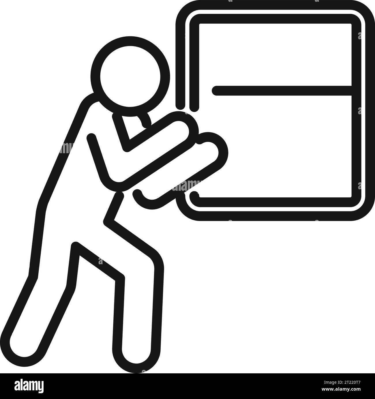 Person evacuation icon outline vector. Exit people. Break escape Stock ...