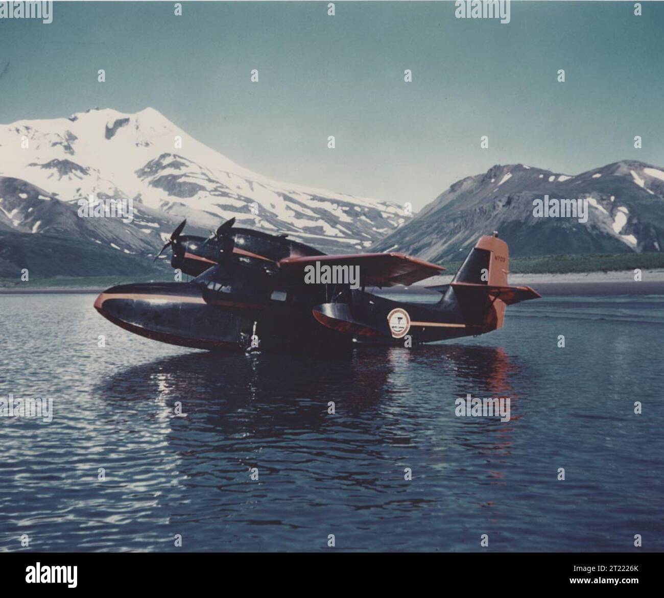 The Grumman Goose N703 amphibious aircraft is used by the Fish and ...