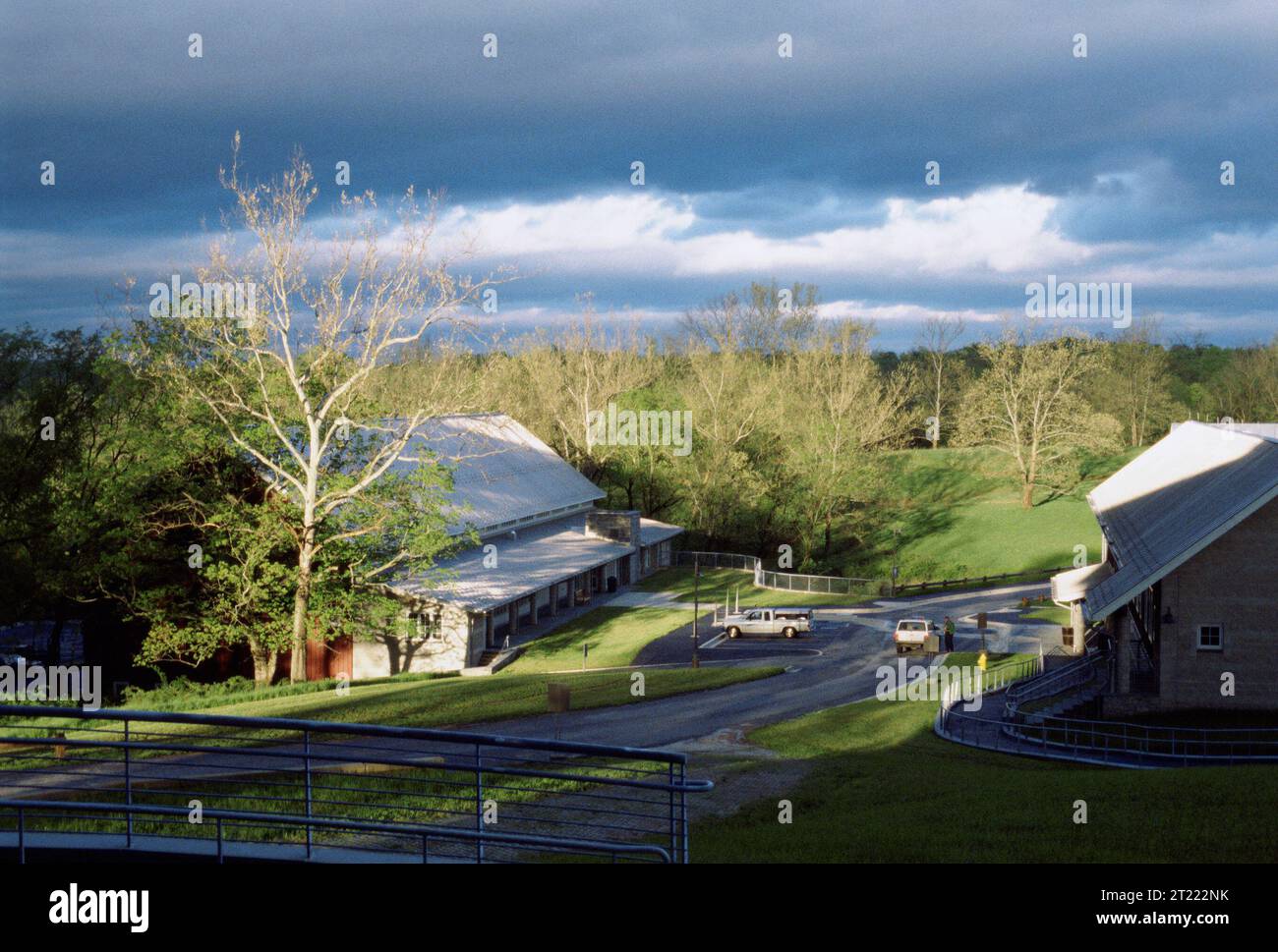 Productions building, to the left, across the drive from the Division ...