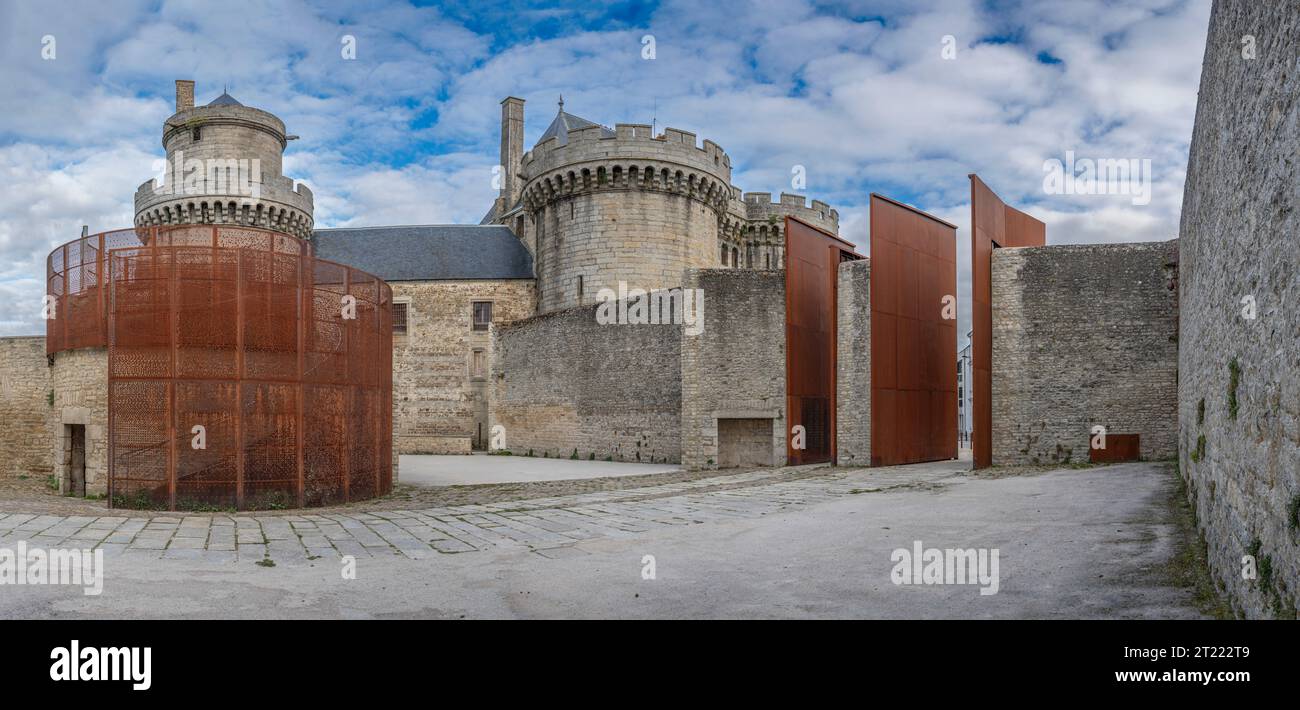 View of the ramparts of the Castle of the Dukes of Alençon from the ...