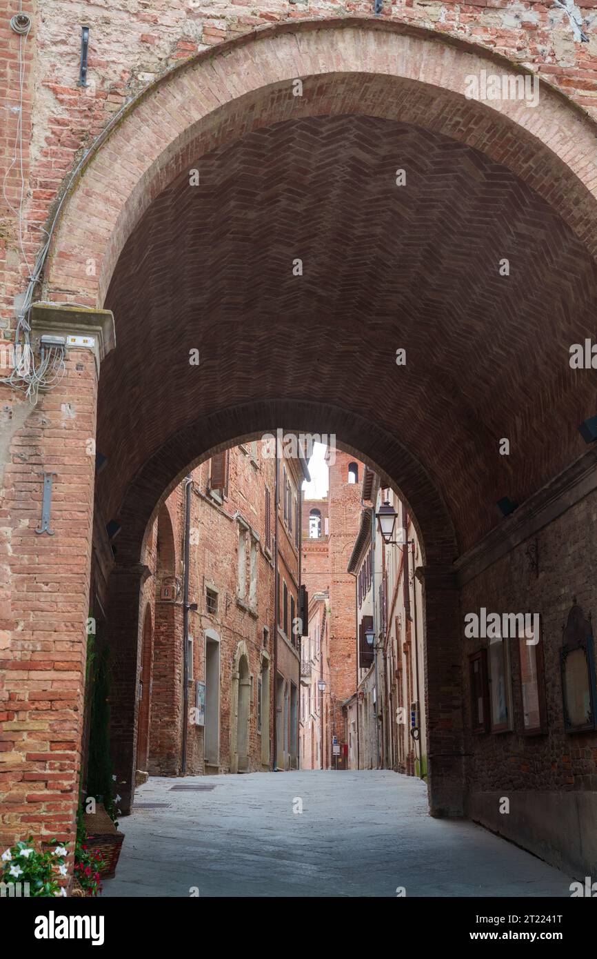 Torrita di Siena, historic town in Tuscany, Italy Stock Photo - Alamy