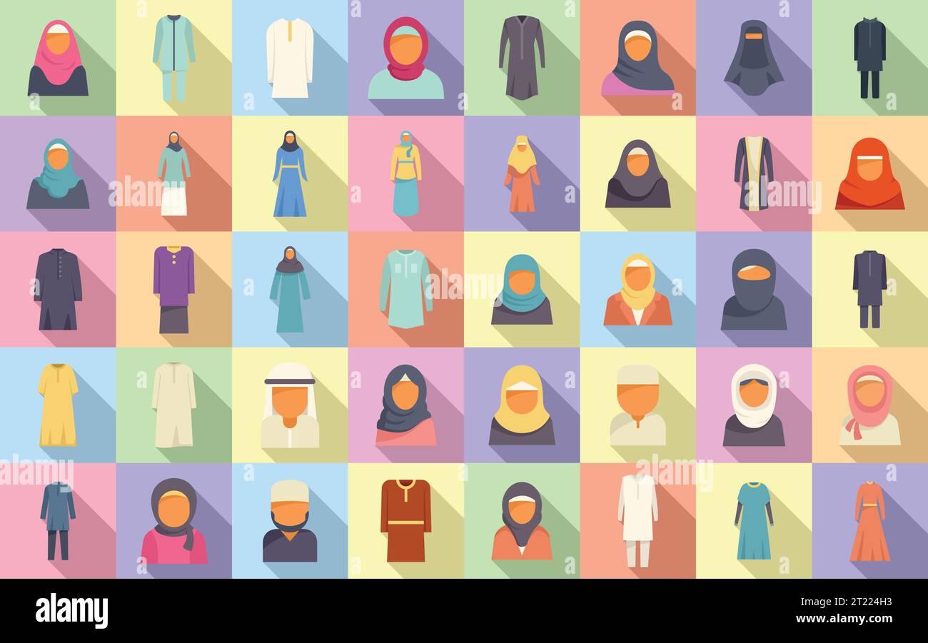 Womens modest fashion Stock Vector Images - Alamy