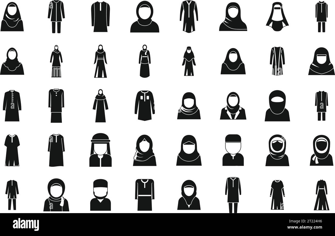 Muslim head covering Stock Vector Images - Alamy