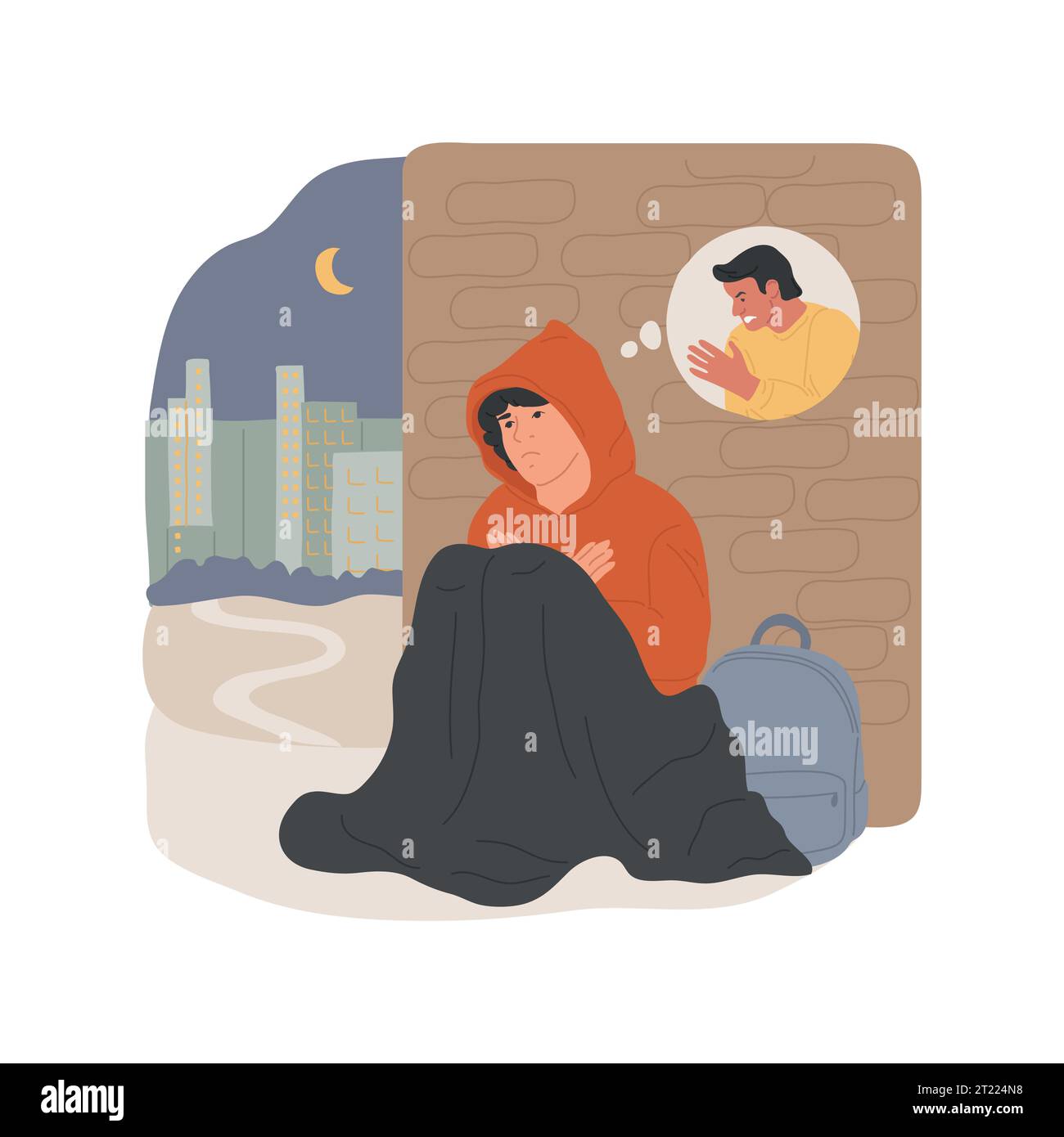 Runaway teen Stock Vector Images - Alamy