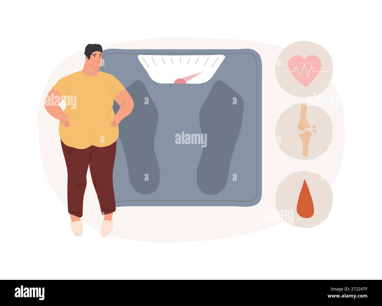 Obese fat square Stock Vector Images - Alamy