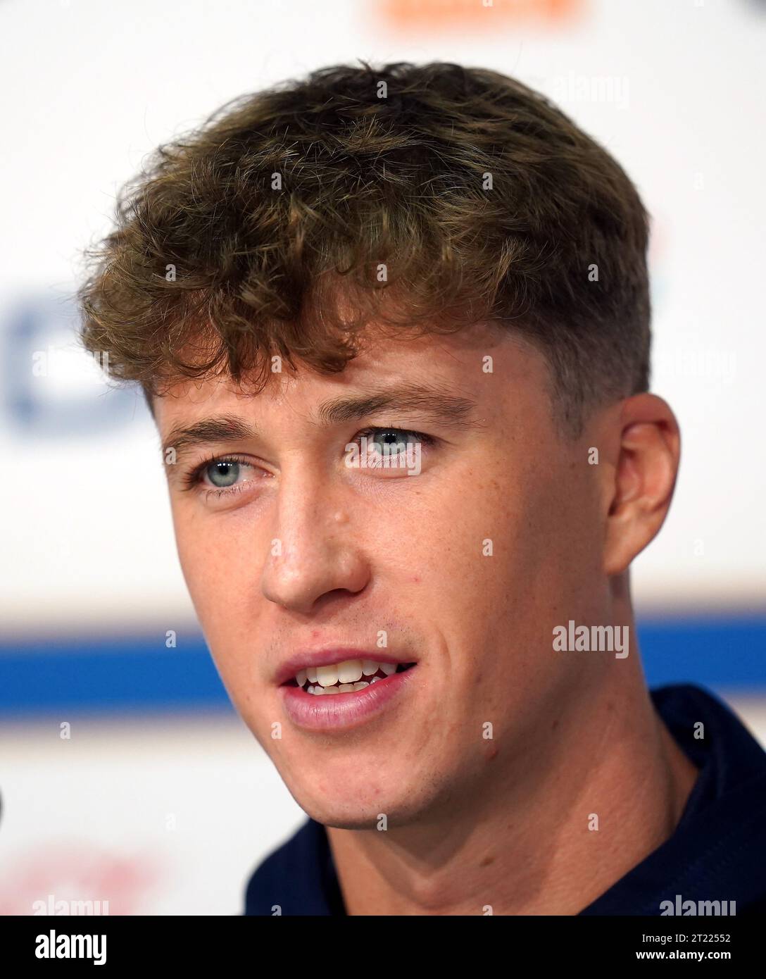 Scotland's Jack Hendry during a press conference at the Stade Pierre ...