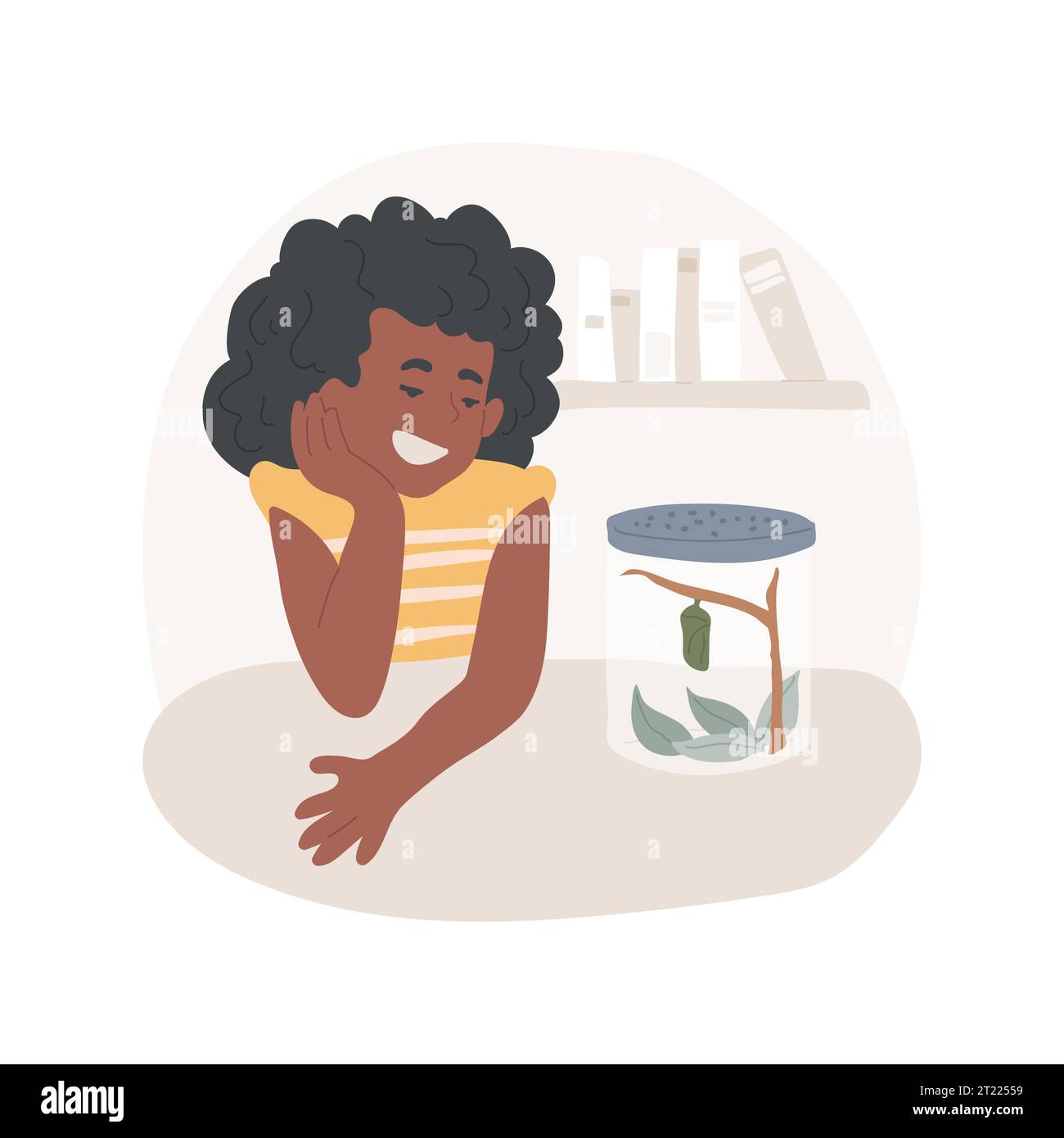 Stages of observation Cut Out Stock Images & Pictures - Alamy