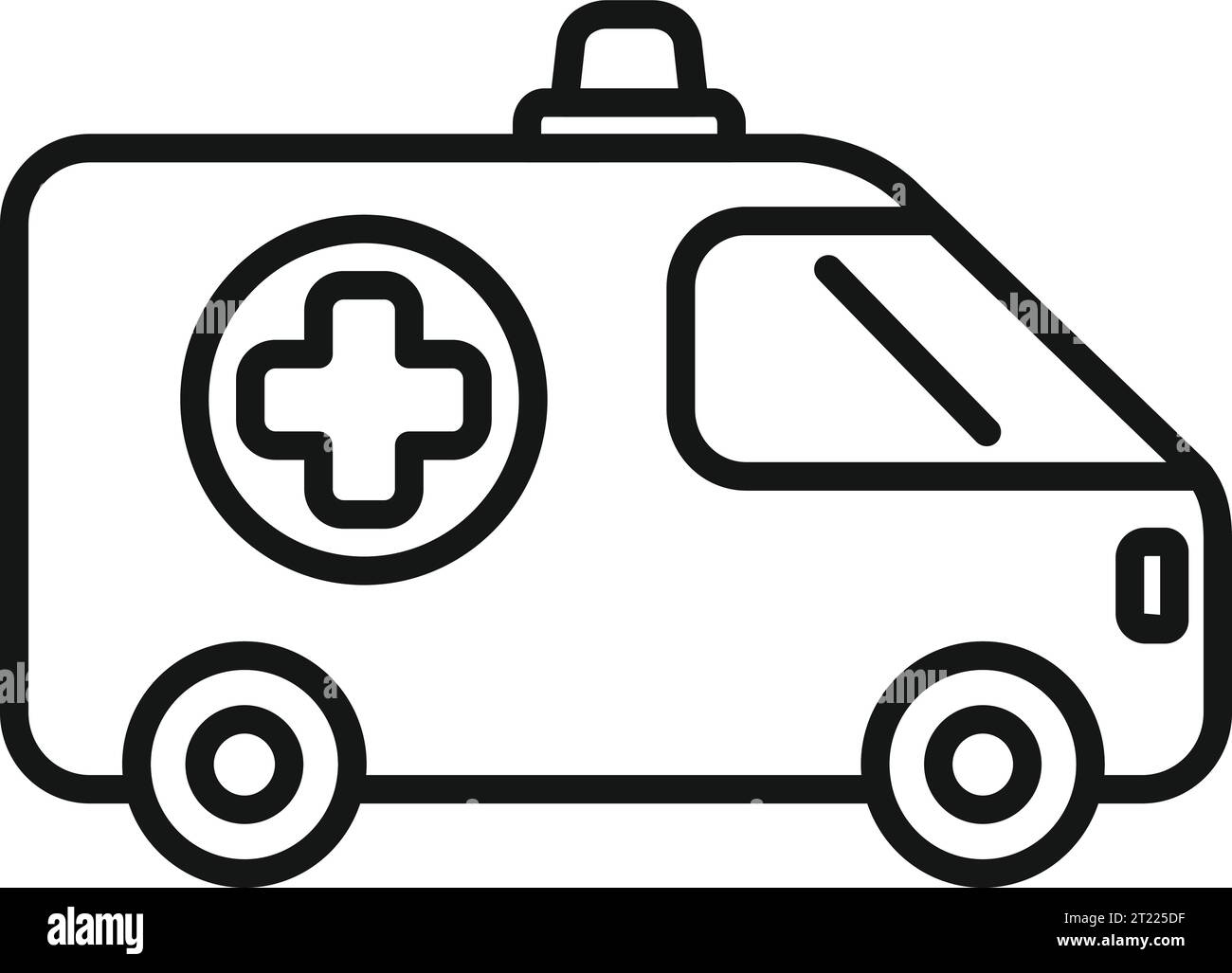 Ambulance car icon outline vector. Help people. Exit gate Stock Vector ...
