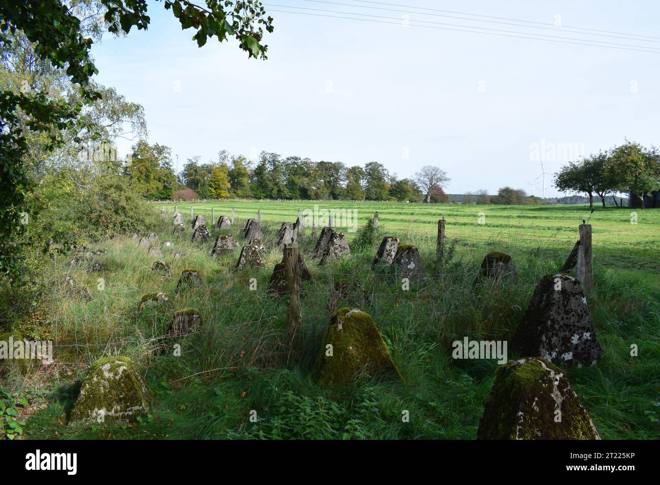 Westwall Anti-Tank Barriers from WW2 Stock Photo - Alamy