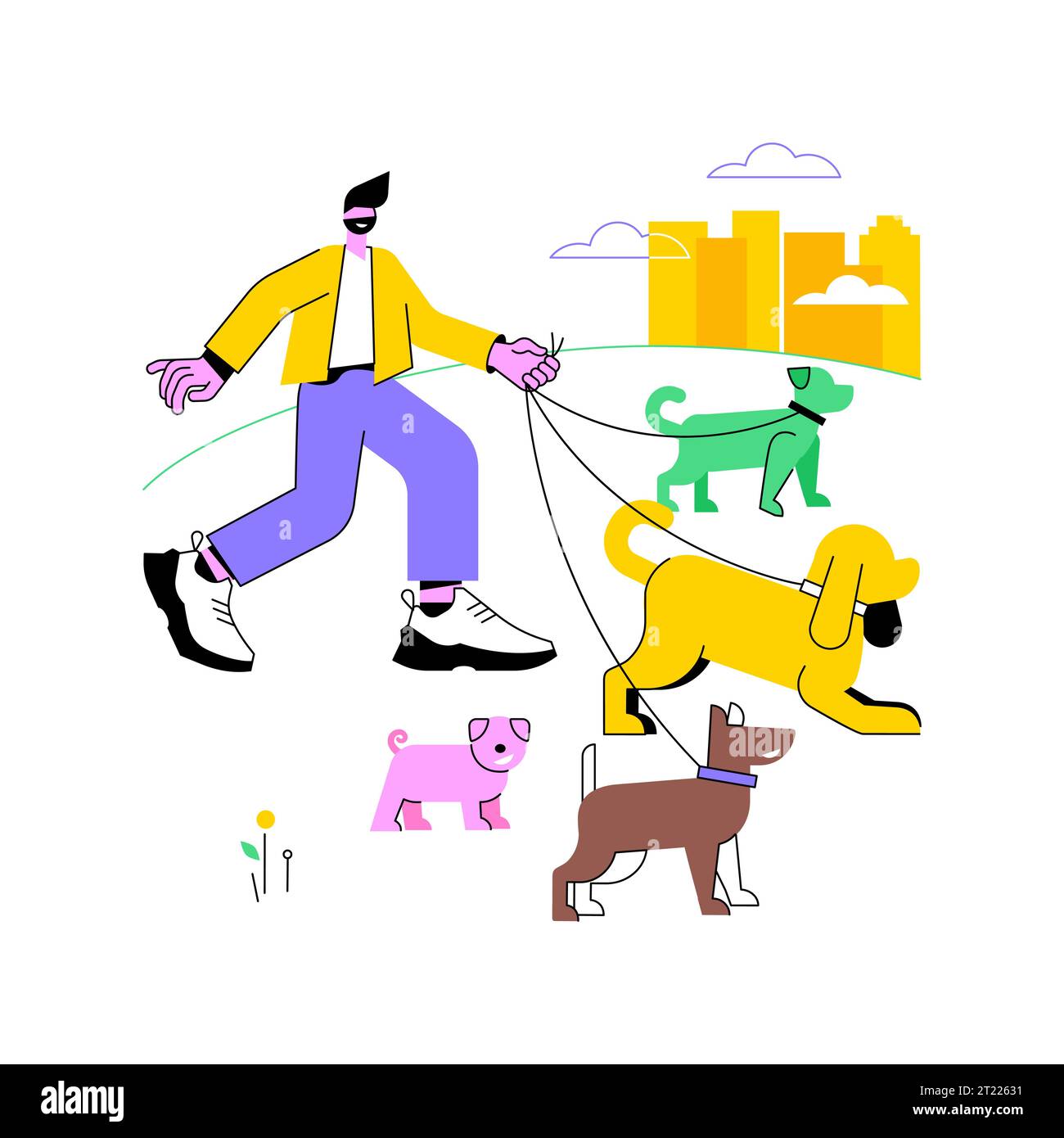 Self walking Stock Vector Images - Alamy