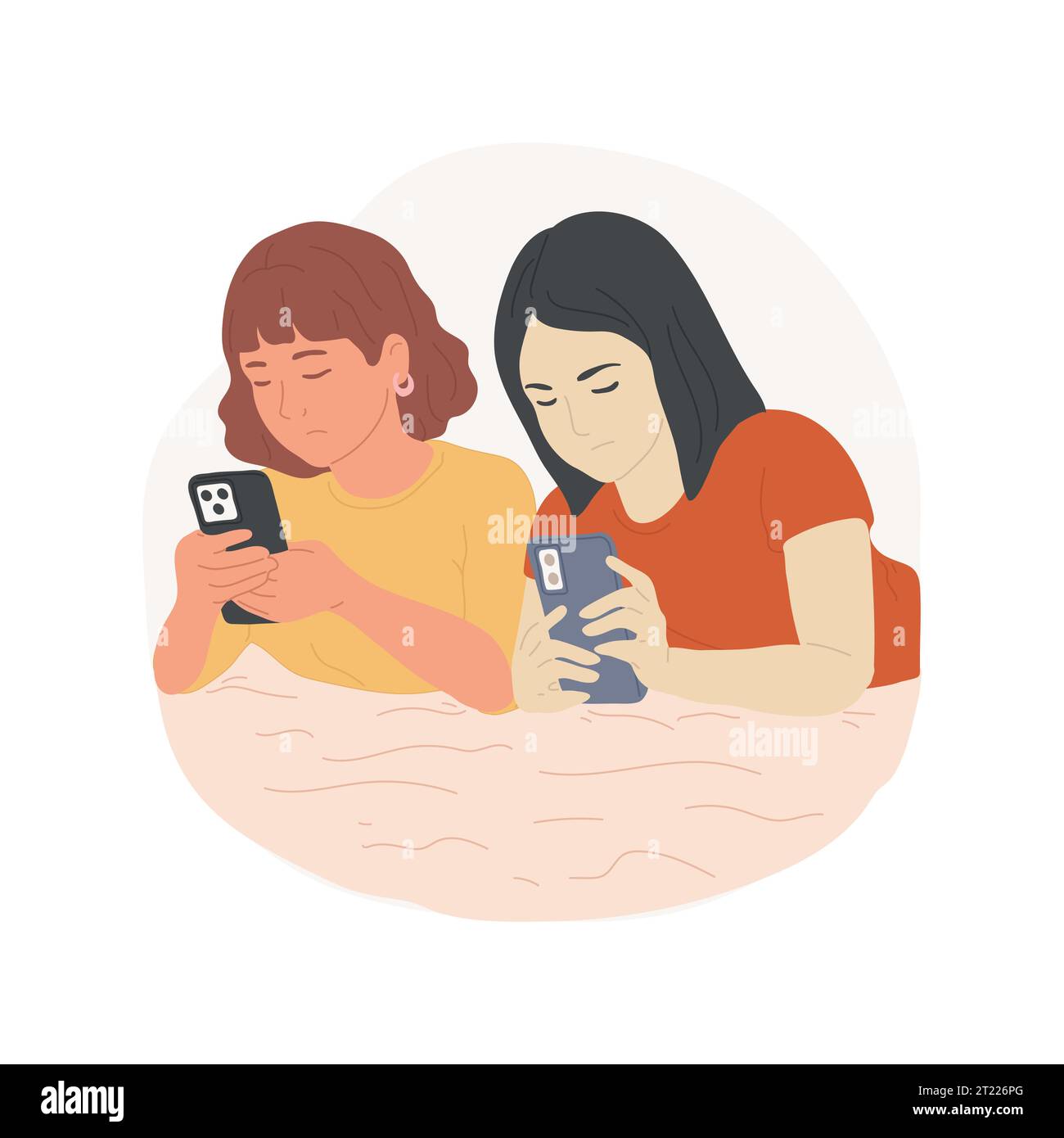 Live communication problem isolated cartoon vector illustration ...