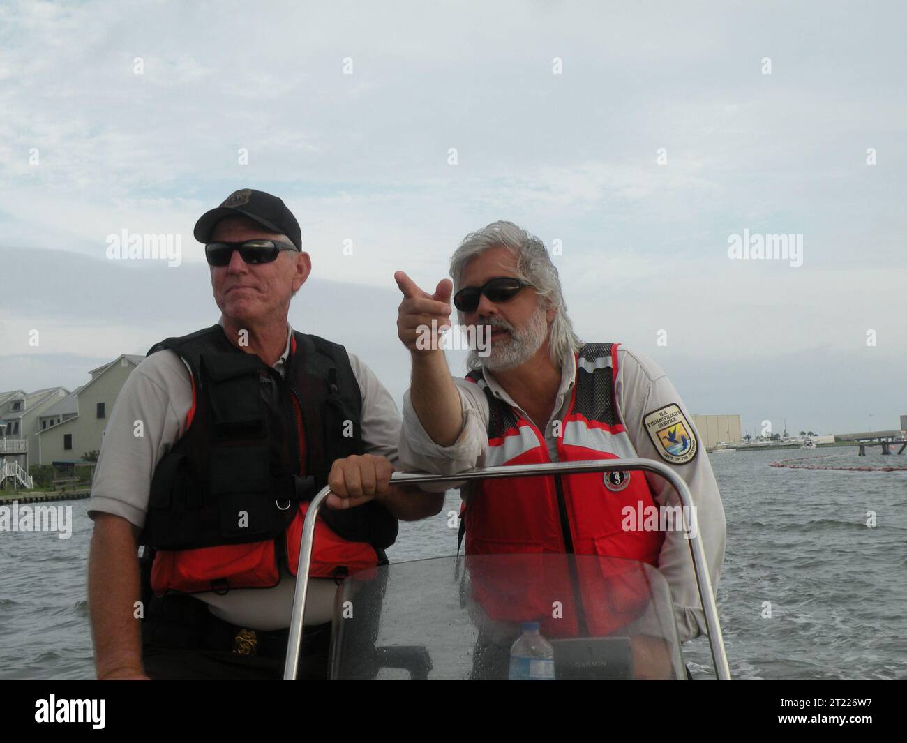 U.S. Fish and Wildlife Service employees at Bon Secour National ...
