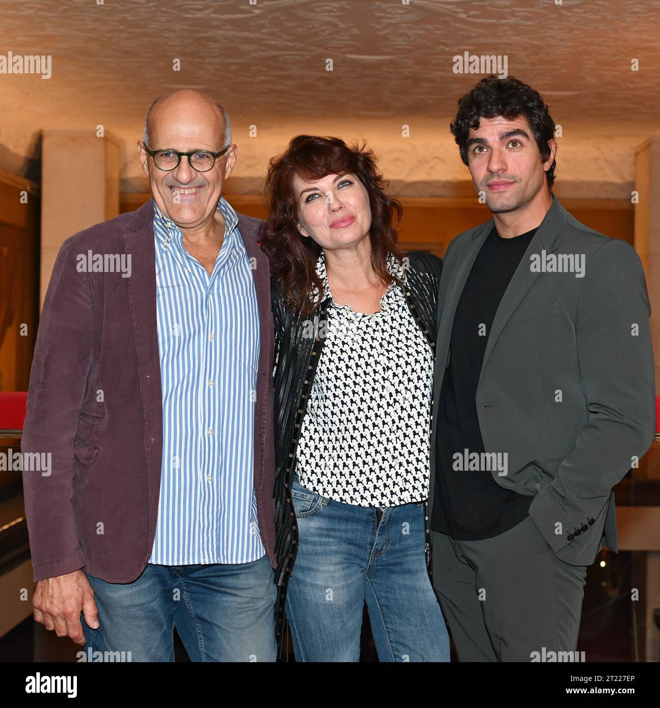 Milan, Italy. 16th Oct, 2023. Milan, ItalyTESTIMONE D'ACCUSA photocall ...