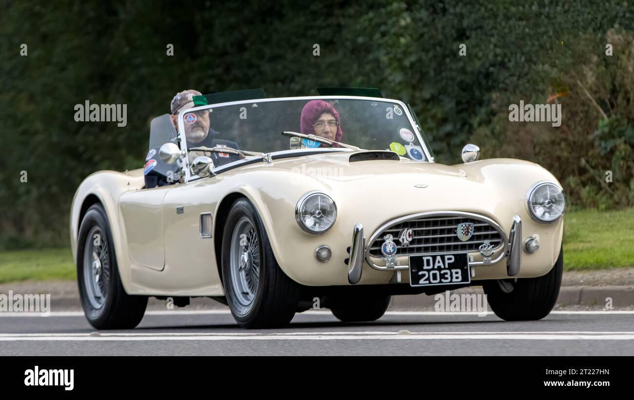 Bicester,Oxon.,UK - Oct 8th 2023: cream AC 3500 replica Cobra car ...
