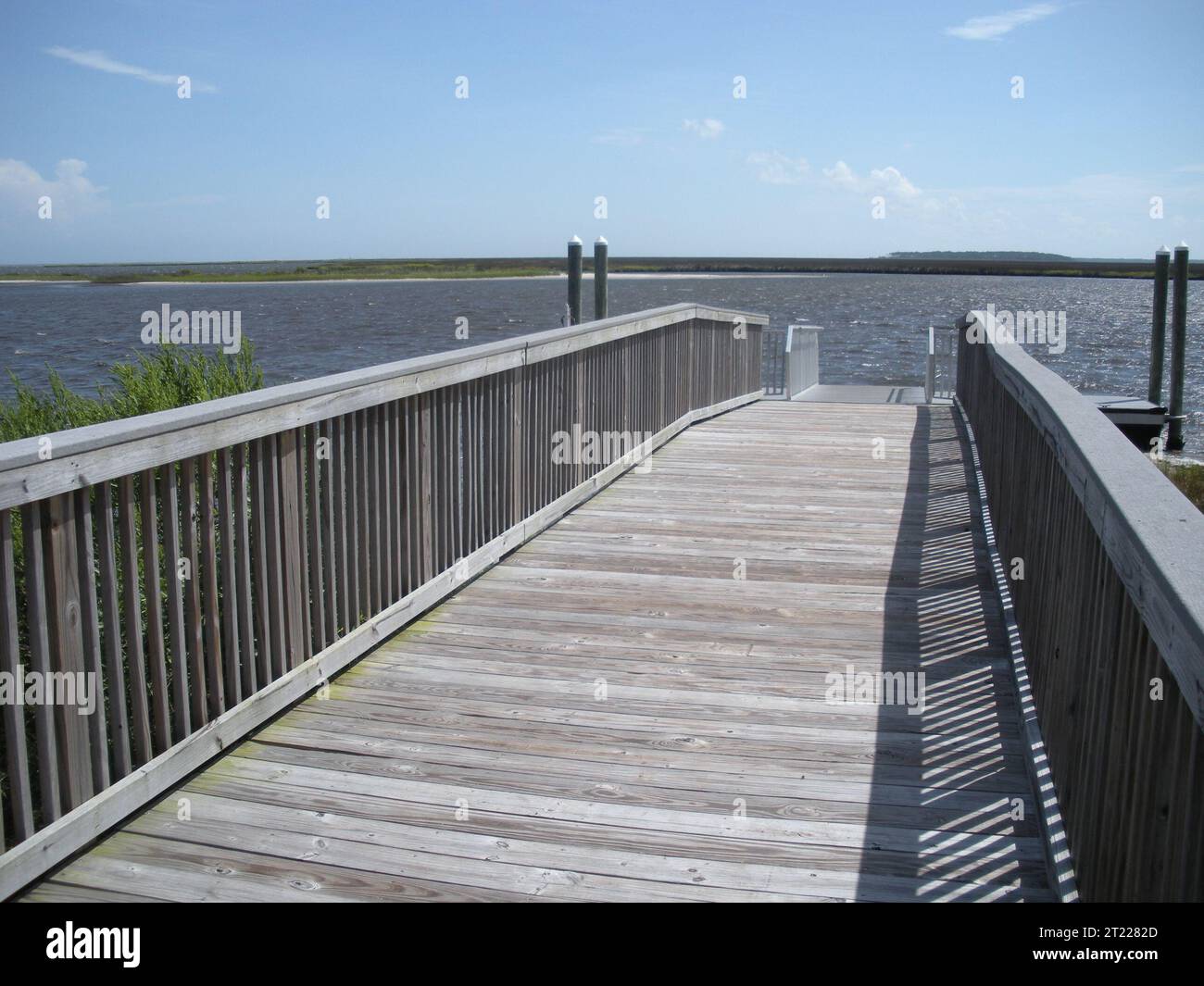 Dock located at Cedar Island National Wildlife Refuge. Subjects ...