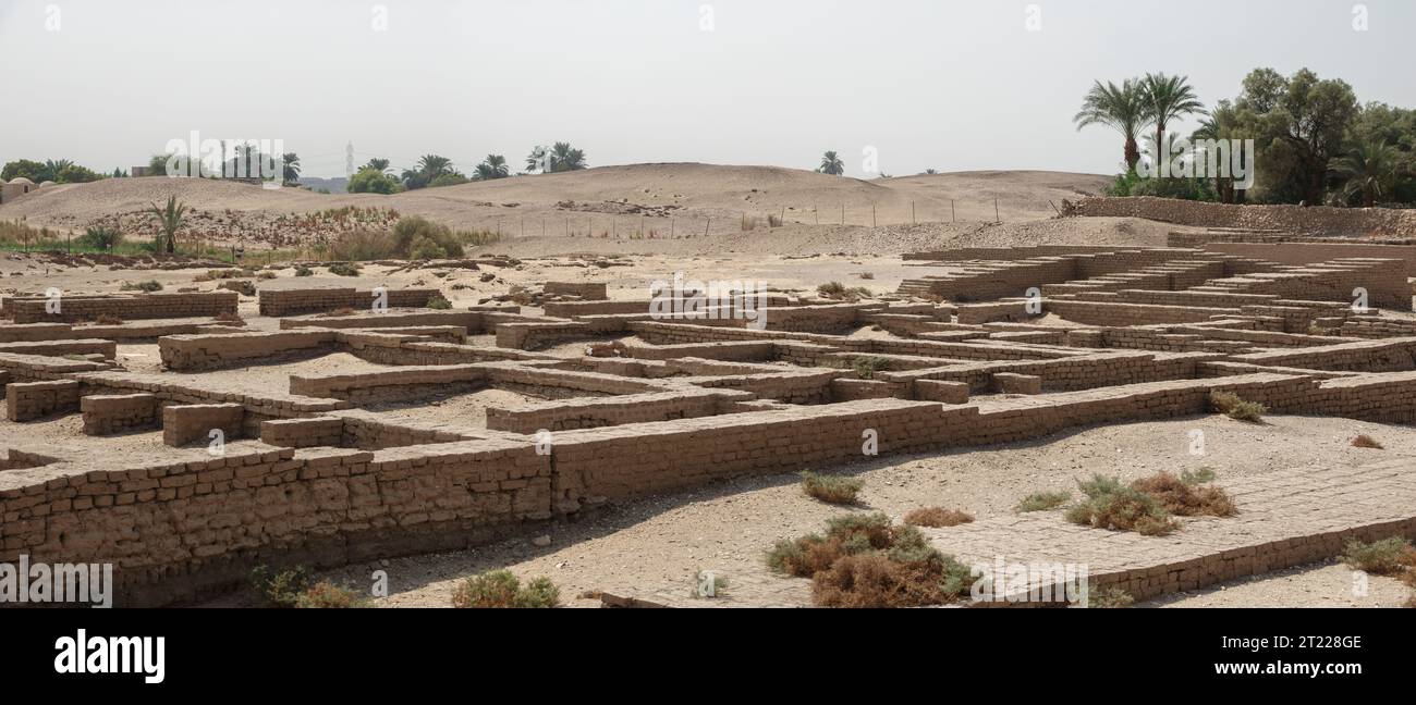 The Palace complex of Amenhotep III at Malkata, south of Medinet Habu ...