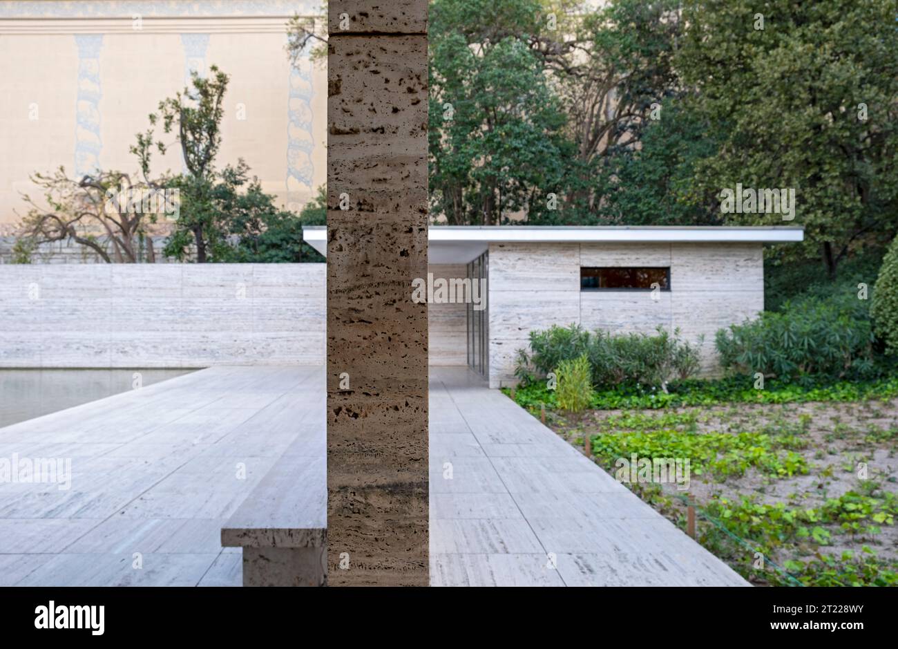 German Pavilion for 1929 International Exposition by Ludwig Mies van ...