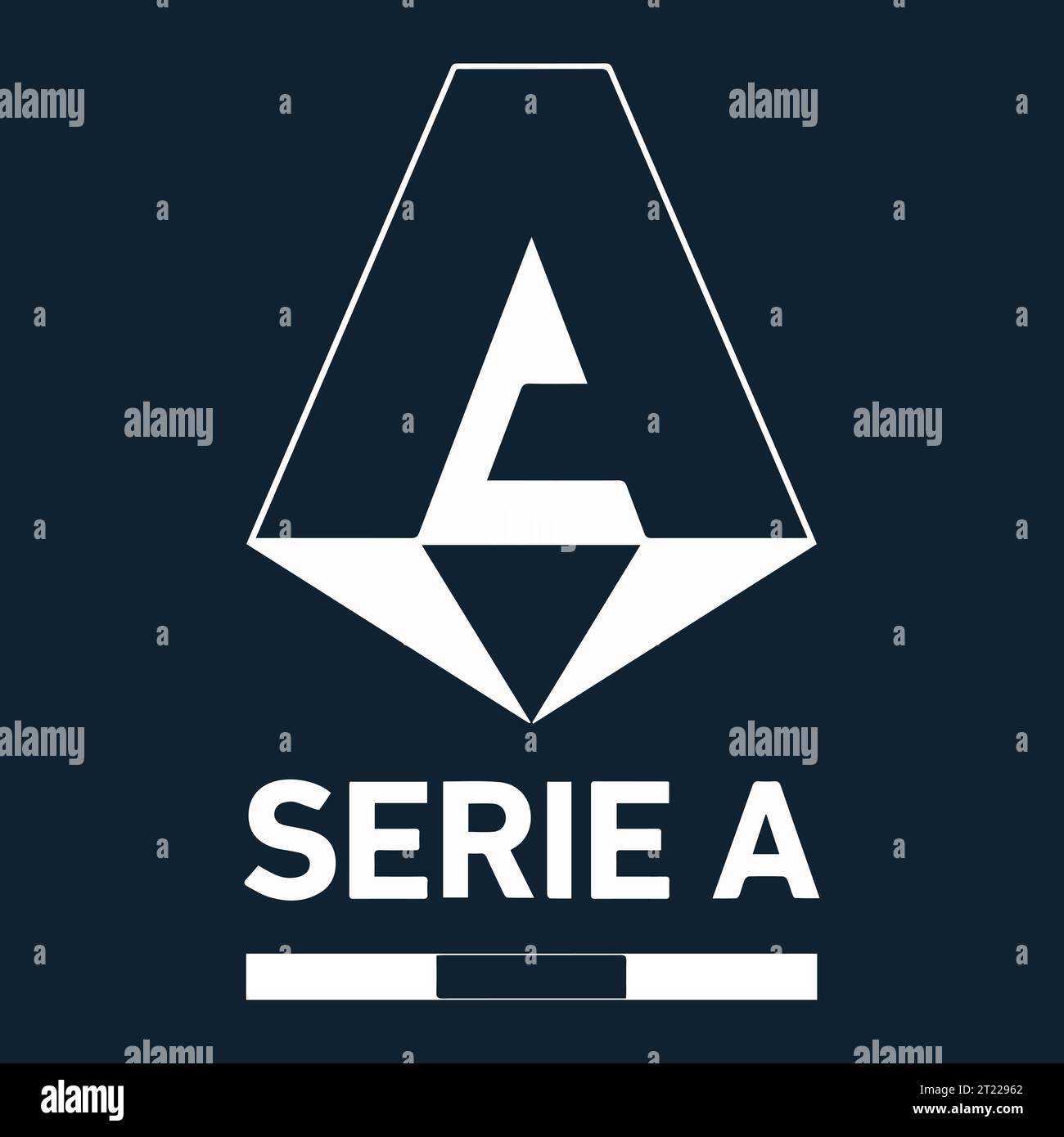 Serie A White Logo Italian professional football league system, Vector ...