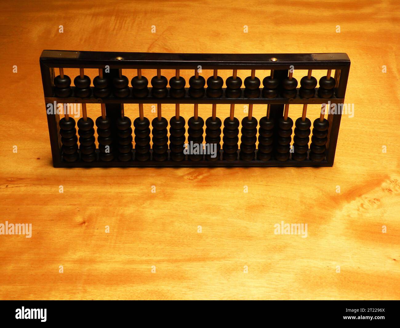 Chinese wooden abacus on table Stock Photo - Alamy