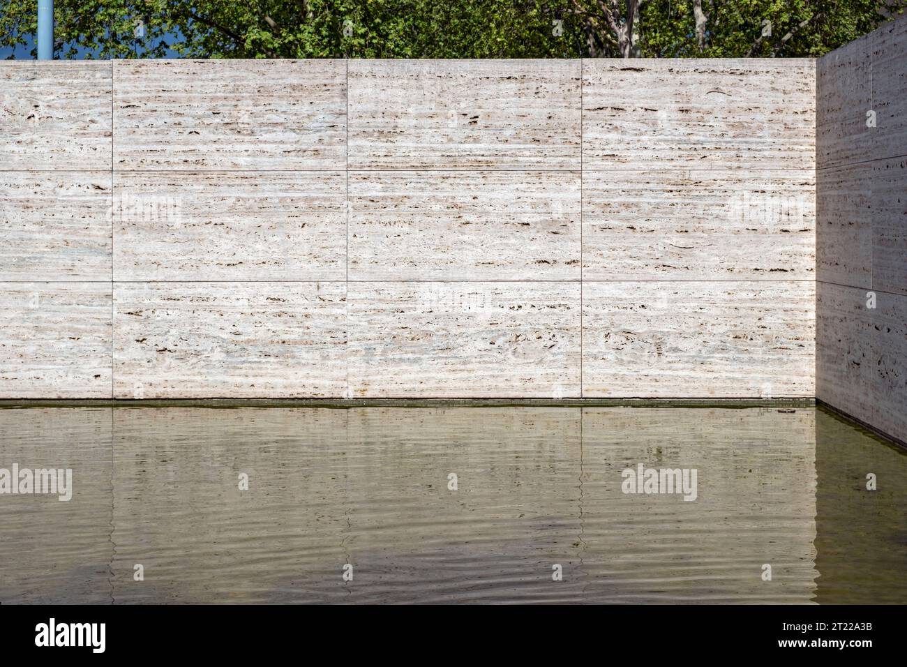 Barcelona Pavilion Wall Section
