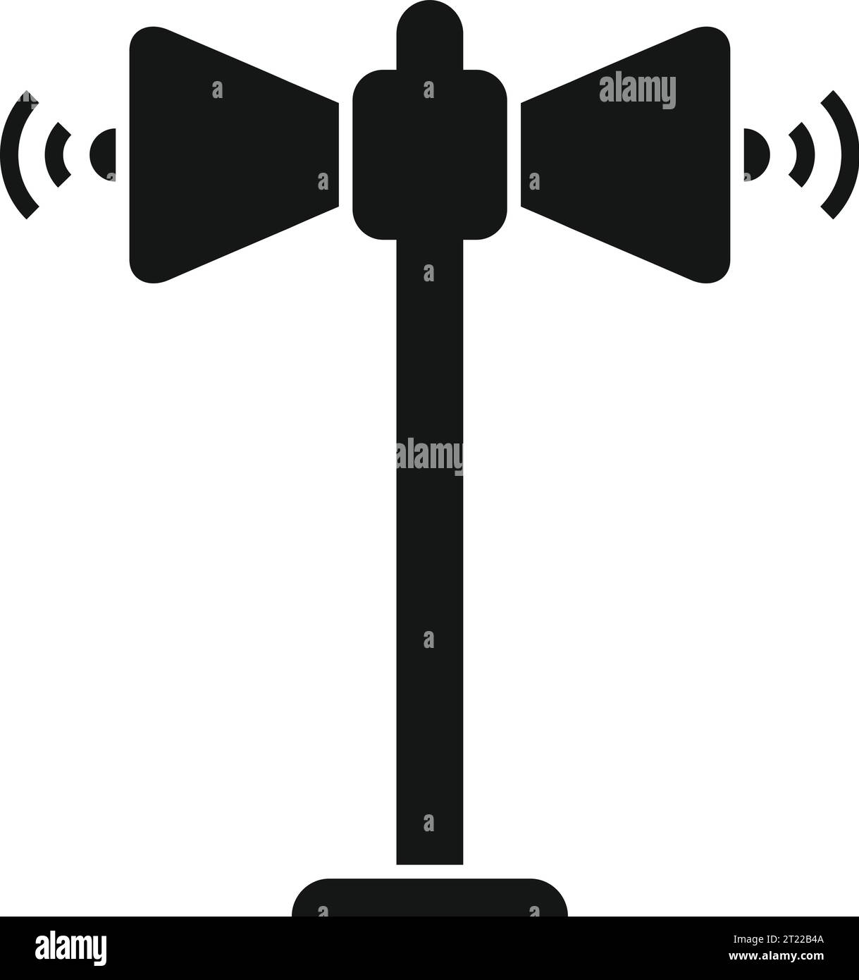 Alarm street speaker icon simple vector. Fire danger. Plan leaving ...