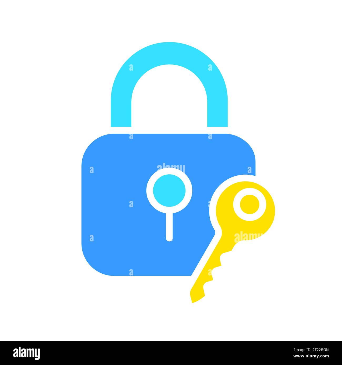 Closed lock key line hi-res stock photography and images - Alamy