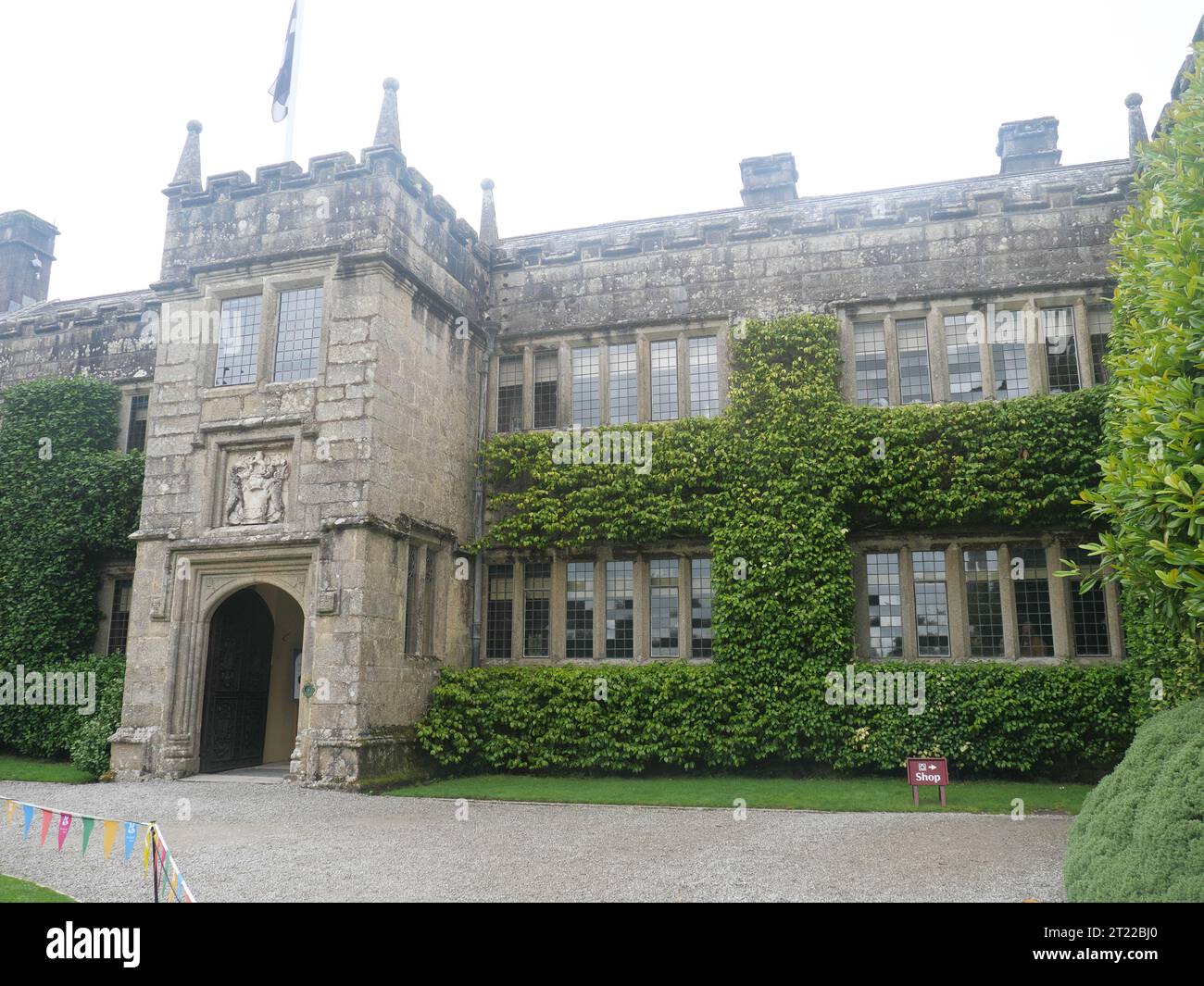View of Lanhydrock manor house in Cornwall England Stock Photo - Alamy