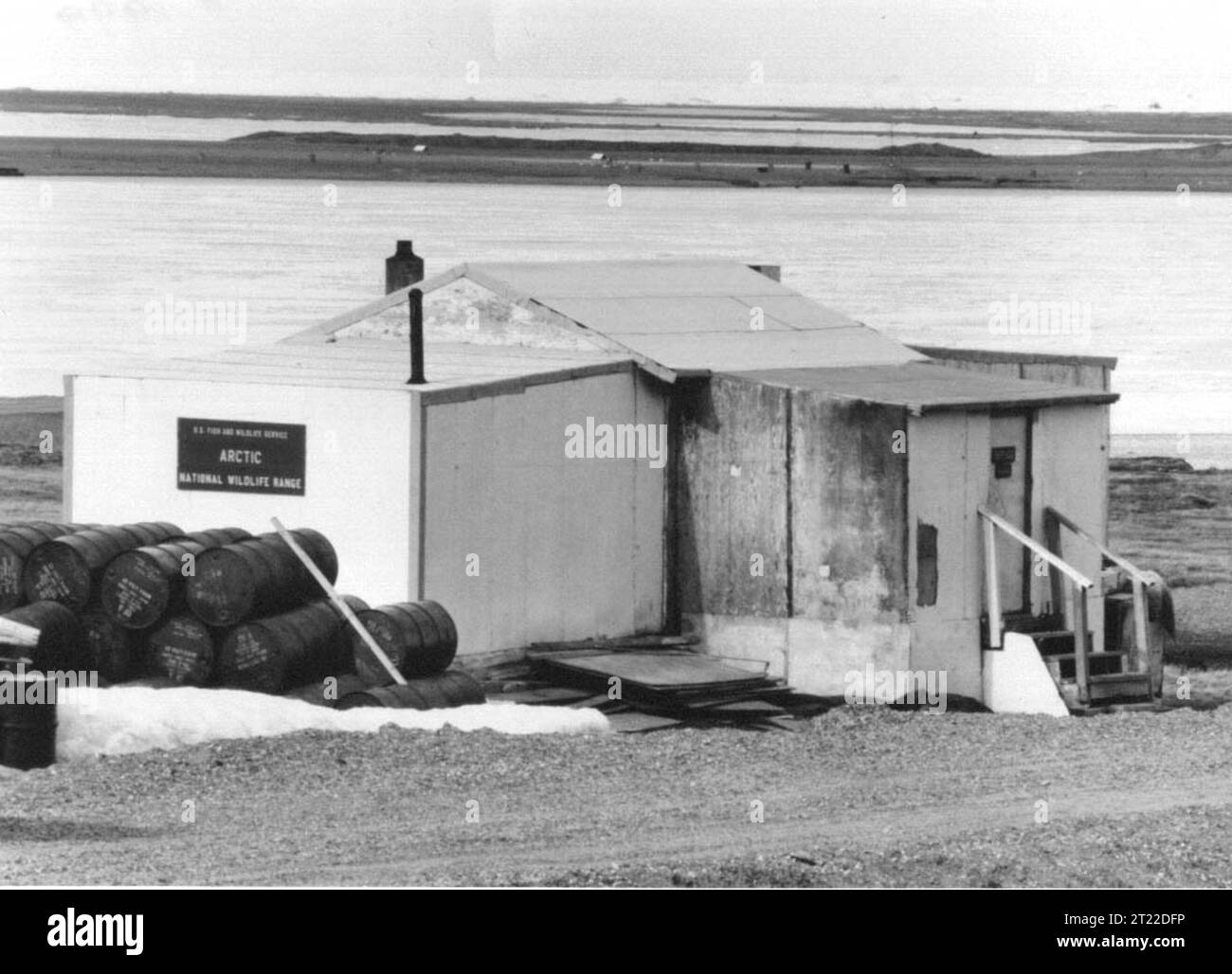 Historic black and white photo of first Arctic National Wildlife Refuge ...