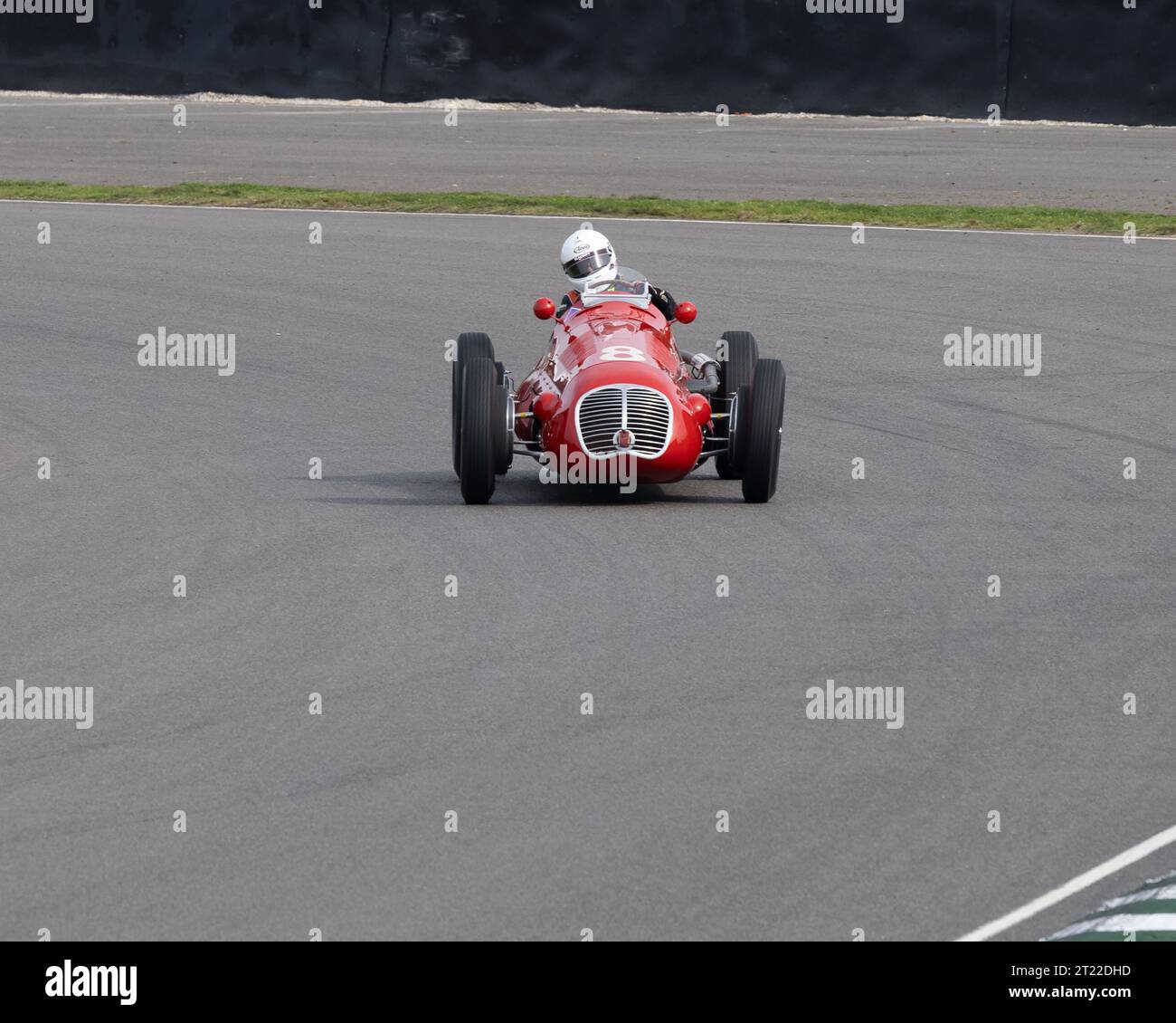 A 1948 Maserati 4CLT Grand Prix racing car driven by Patrick Blakeney ...