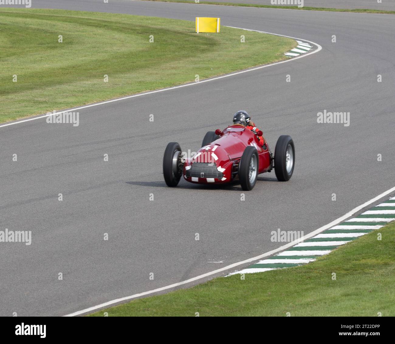 Peter Greenfield drives his 1938 Alfa Romeo 158 "Alfetta" racing car at ...
