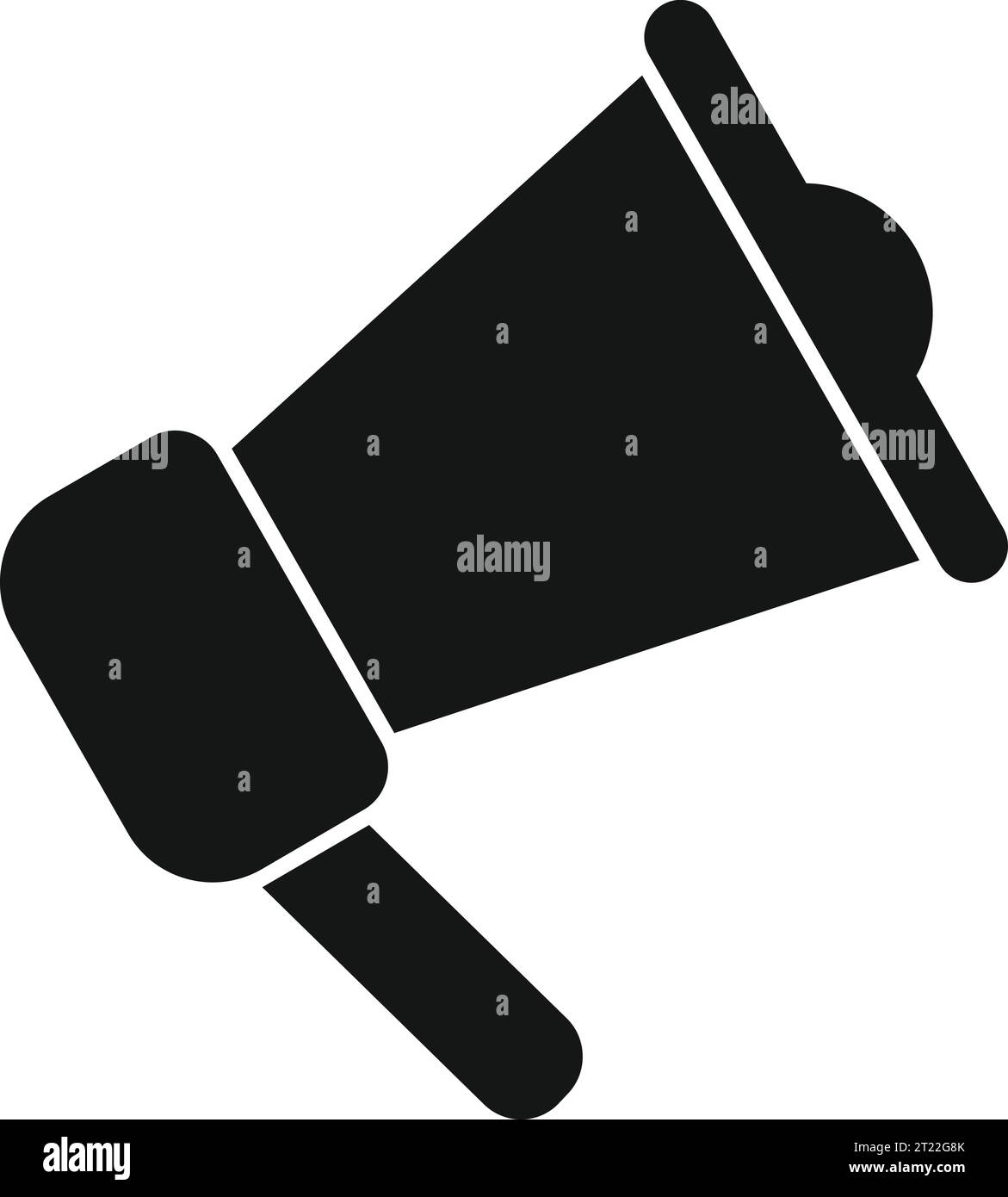 Alarm megaphone icon simple vector. Work security. Break safety Stock ...