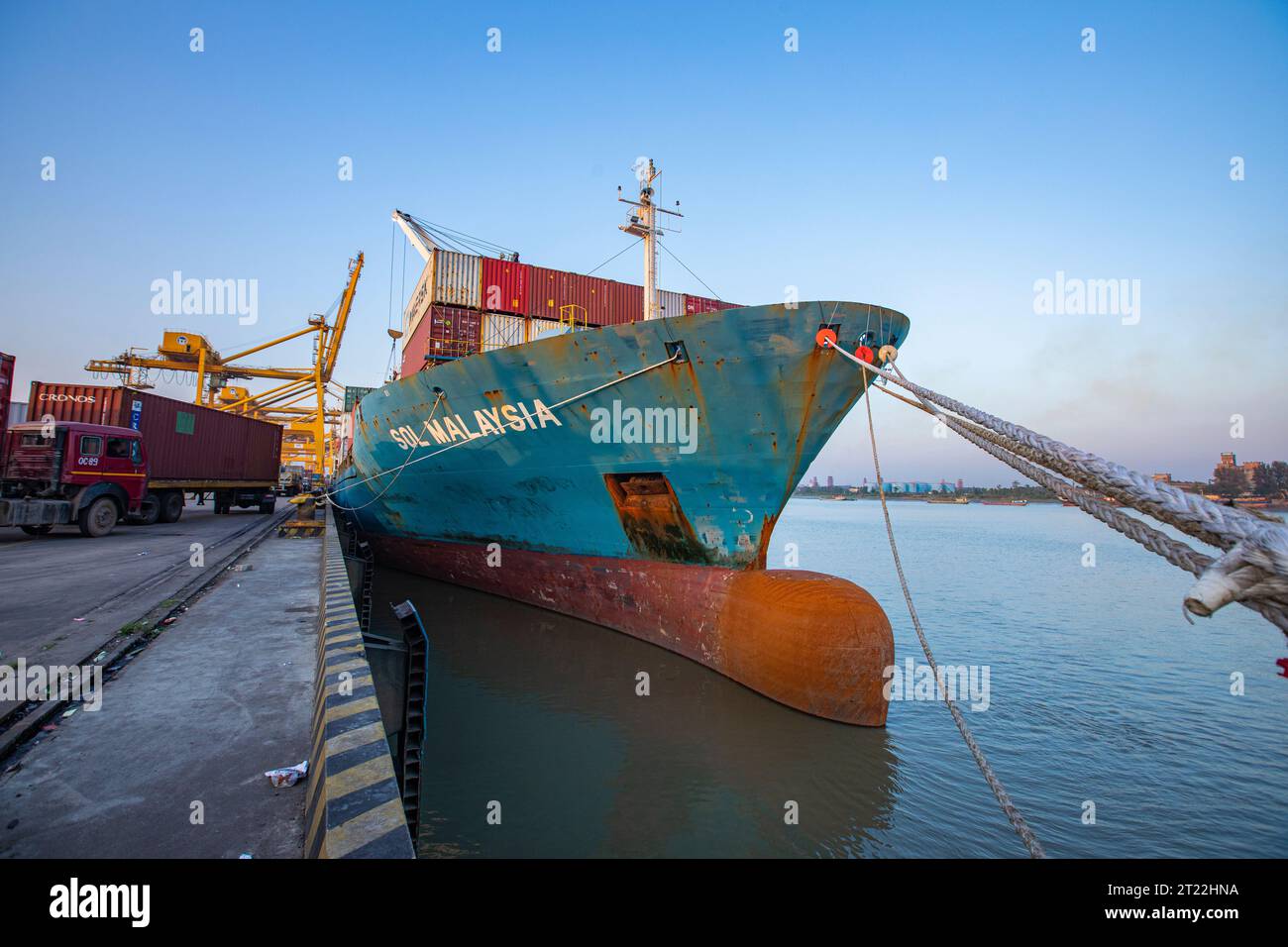 The Chittagong Port is the main seaport of Bangladesh. Located in ...