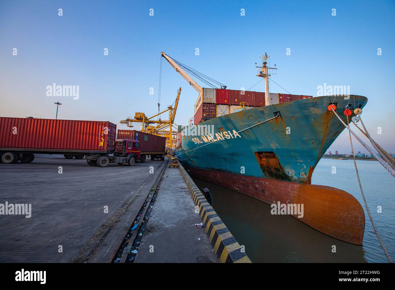 The Chittagong Port is the main seaport of Bangladesh. Located in ...