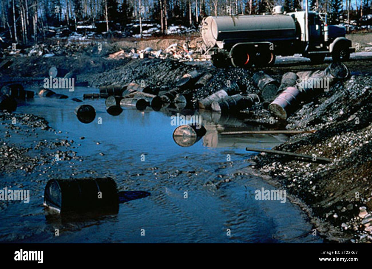 Pollution and trash scattered across habitat areas within Kenai Moose ...
