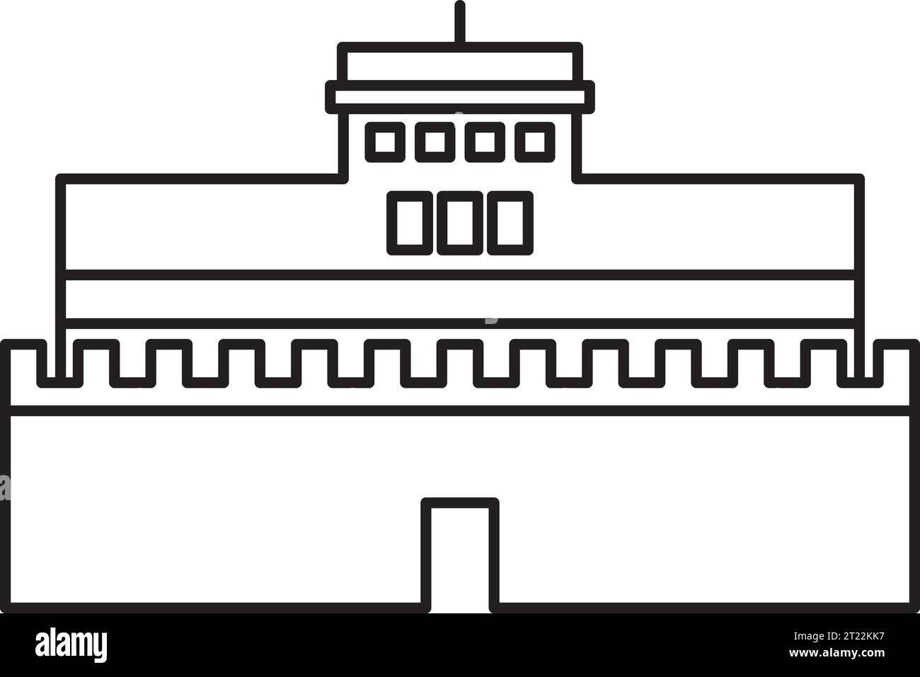 Simple black outline drawing of the CASTEL SANT'ANGELO (MAUSOLEUM OF ...