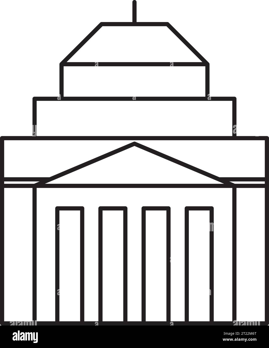 Simple black outline drawing of the SHRINE OF REMEMBRANCE, MELBOURNE ...