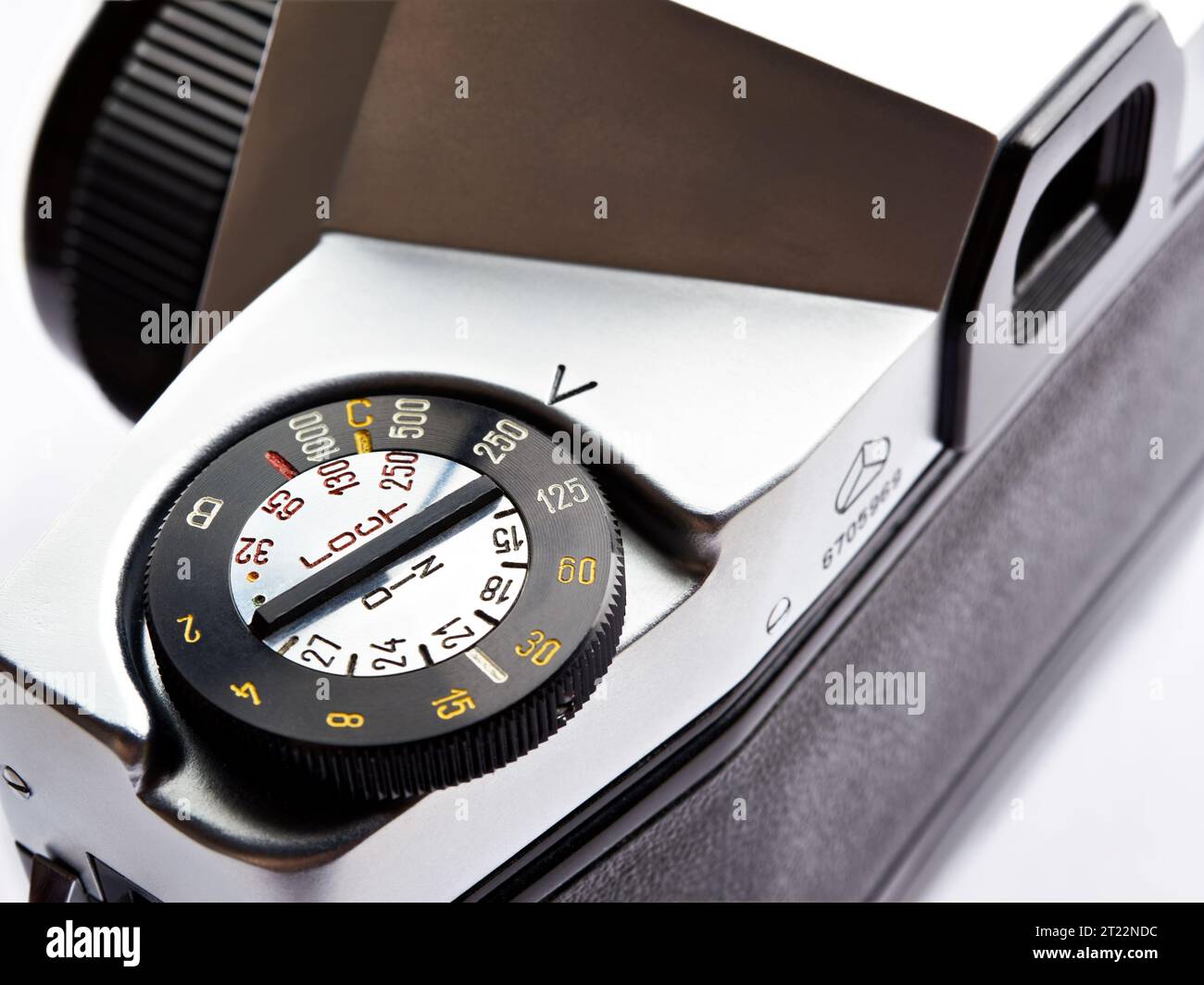 Moscow , RUSSIA - May 26, 2020: Shutter speed and sensitivity dial old ...