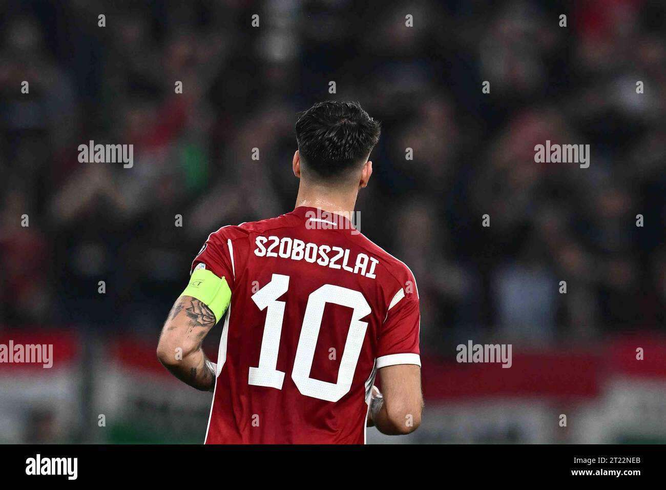 BUDAPEST, HUNGARY - OCTOBER 14: Dominik Szoboszlai during the UEFA EURO ...
