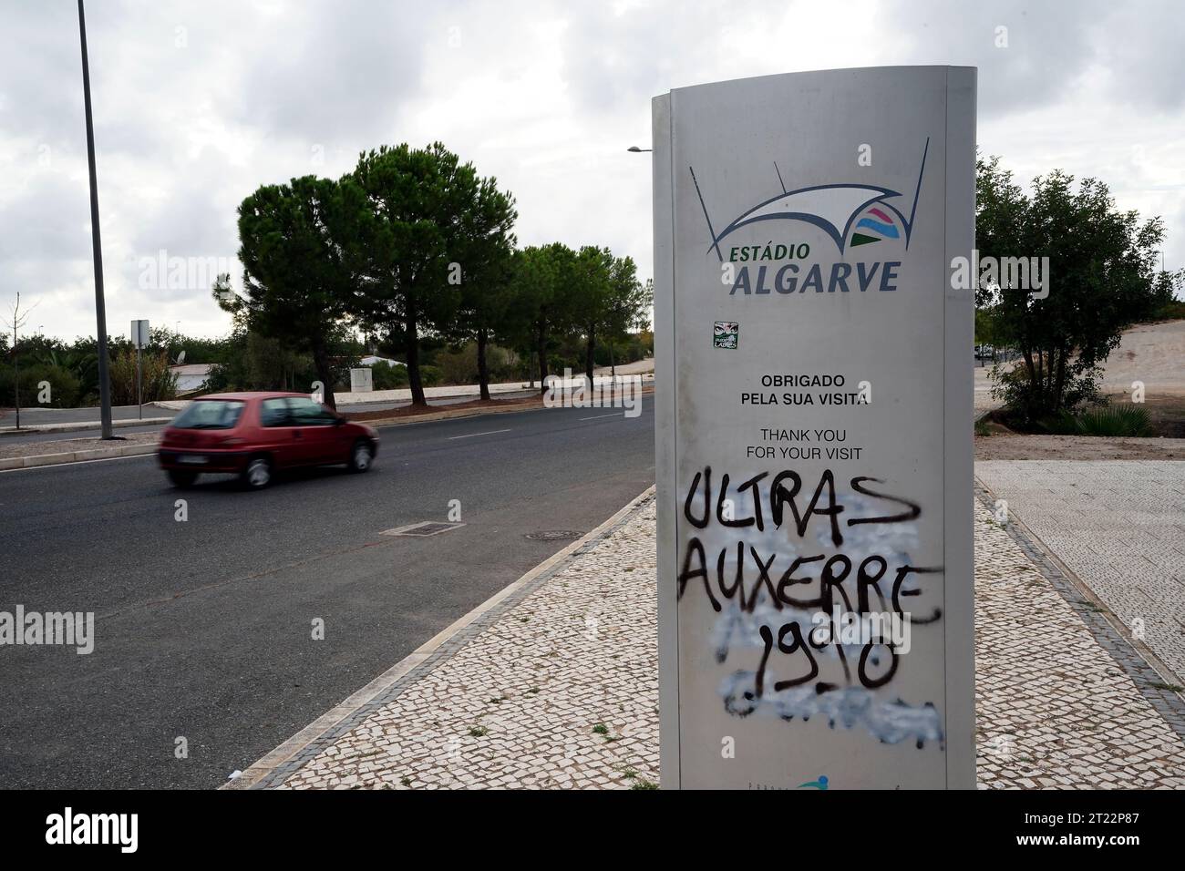 A general view outside the ground ahead of the UEFA Euro 2024 ...