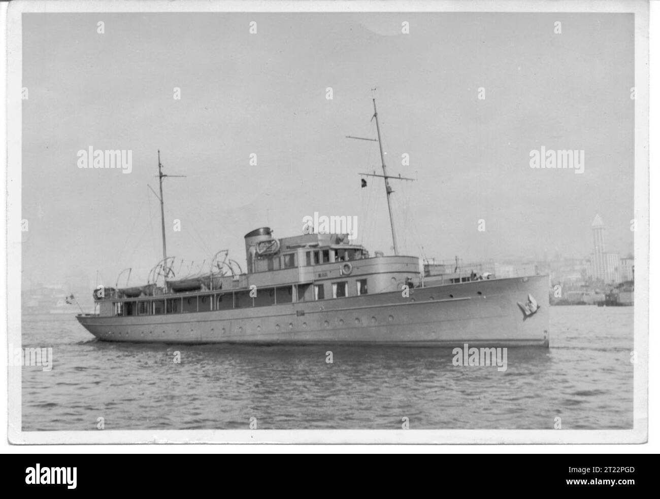 Ship in WWII Alaska waters. This small ship was reported to be the ...
