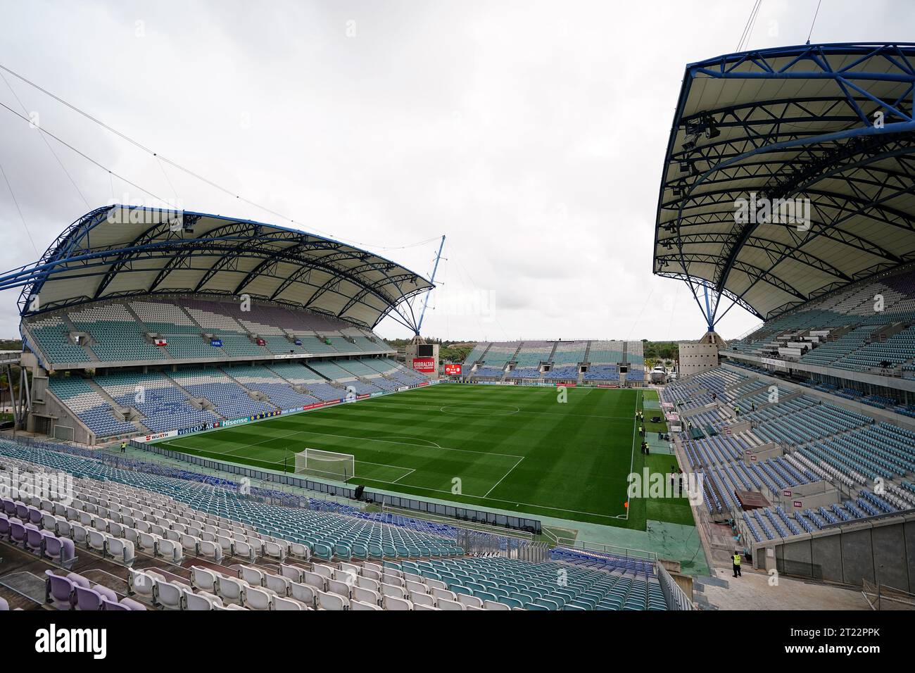 A general view inside the ground ahead of the UEFA Euro 2024 Qualifying ...